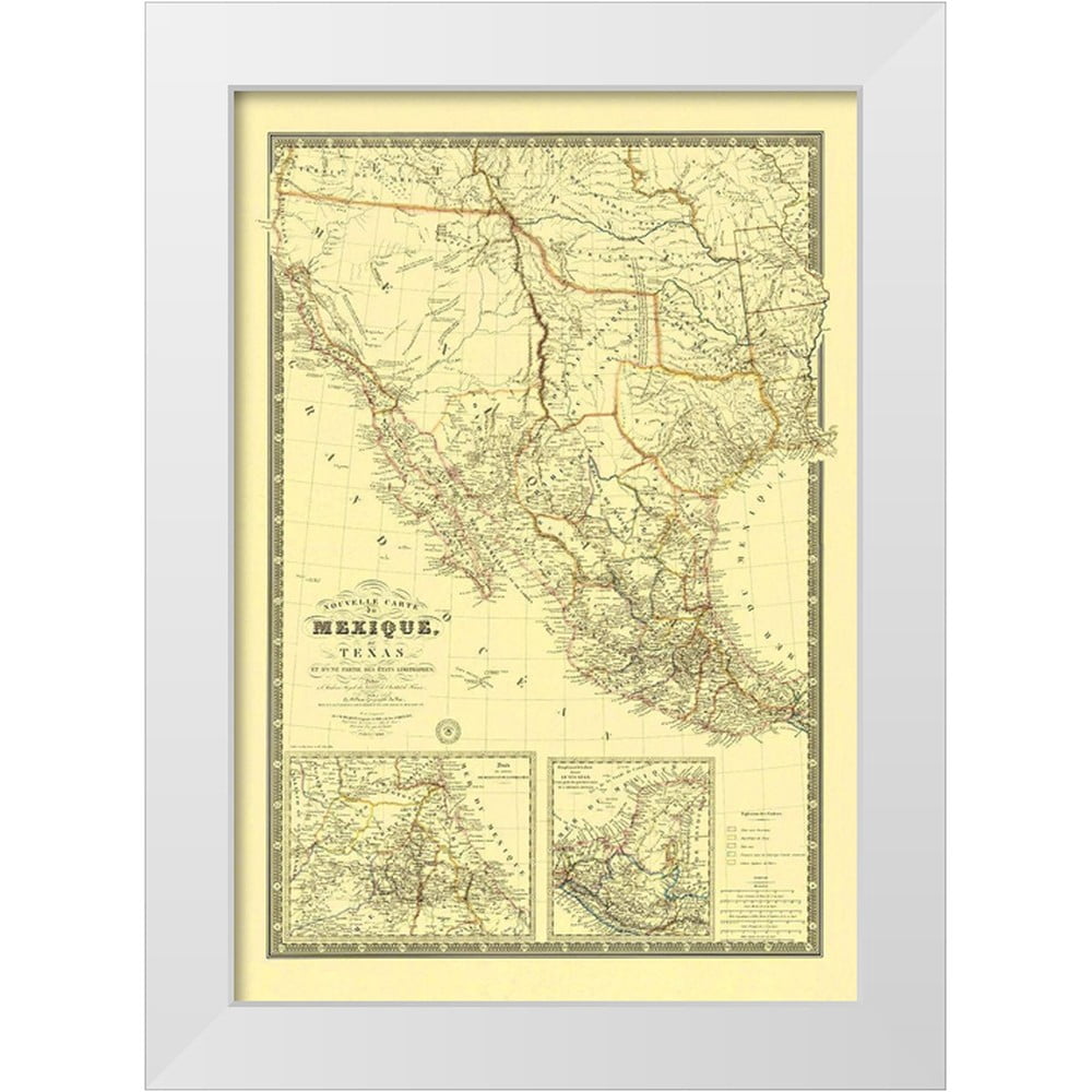 Unknown 18x24 White Modern Wood Framed Museum Art Print Titled - New ...