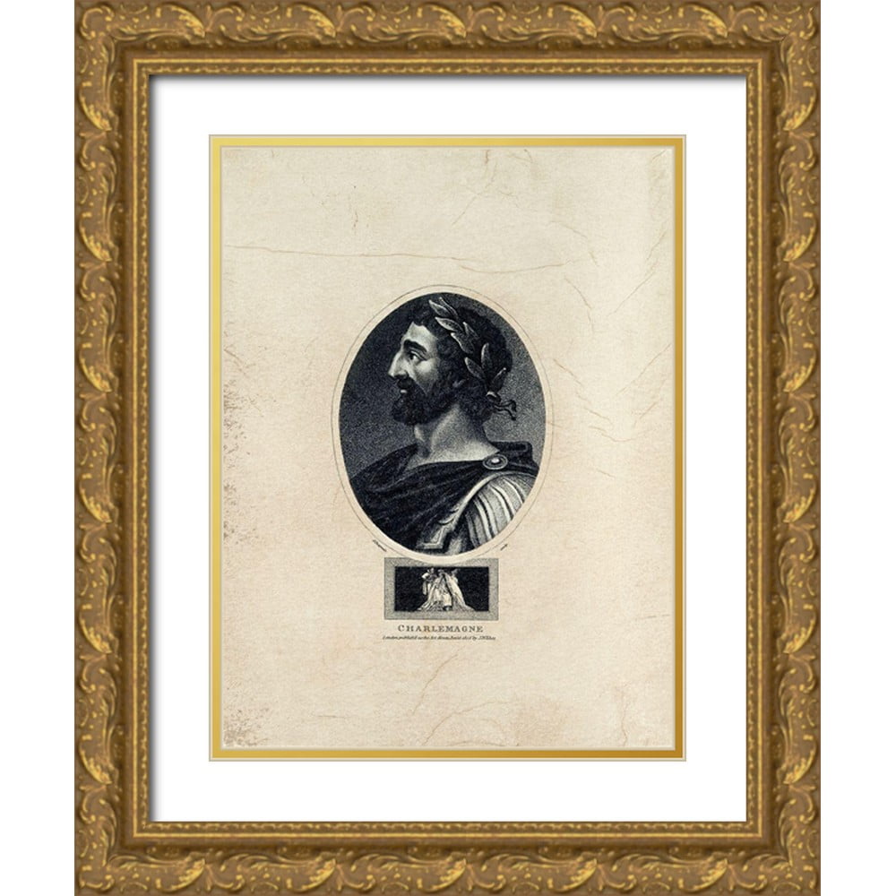 Unknown 19x24 Gold Ornate Wood Framed with Double Matting Museum Art Print Titled - Royal ...