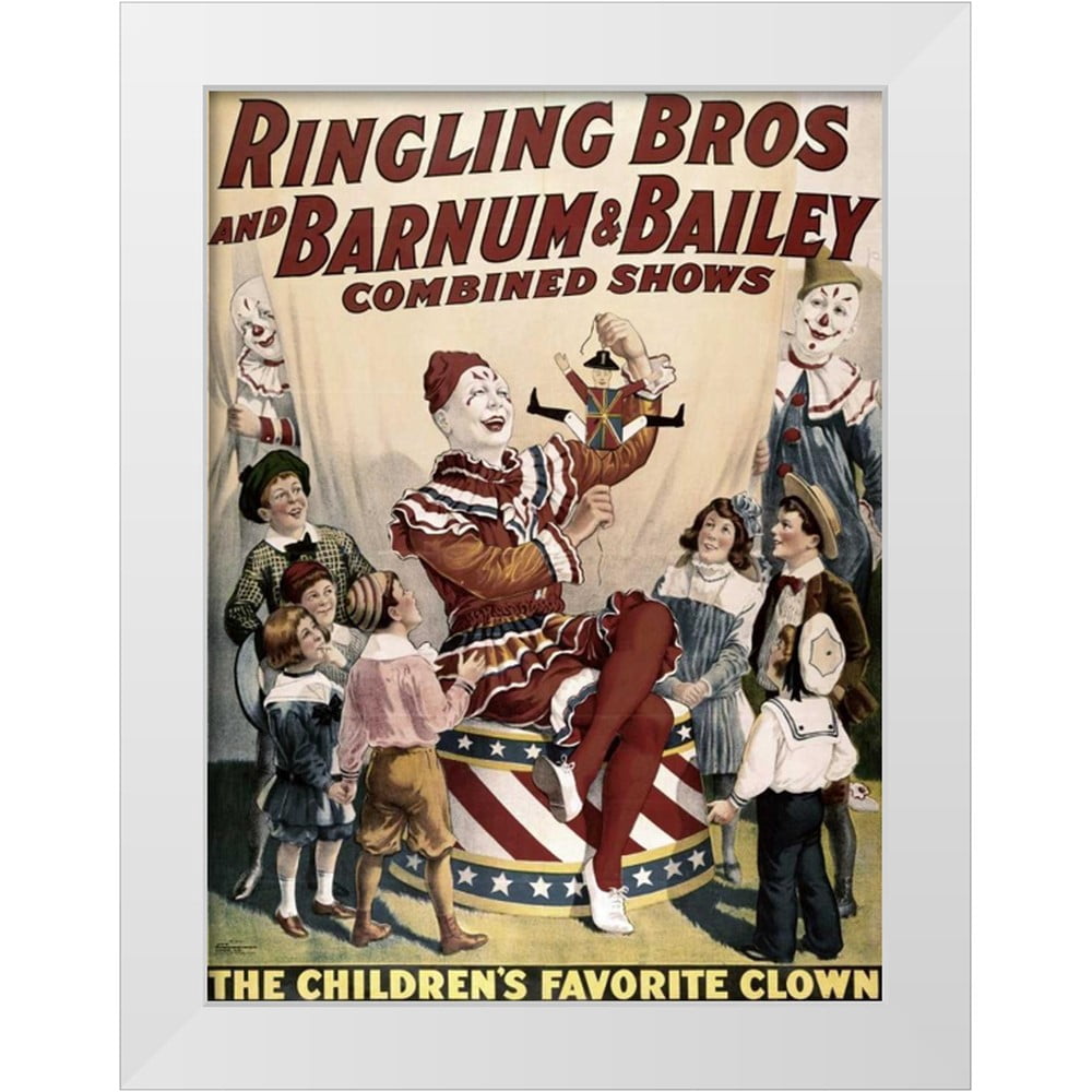 Unknown 19x24 White Modern Wood Framed Museum Art Print Titled - Barnum ...