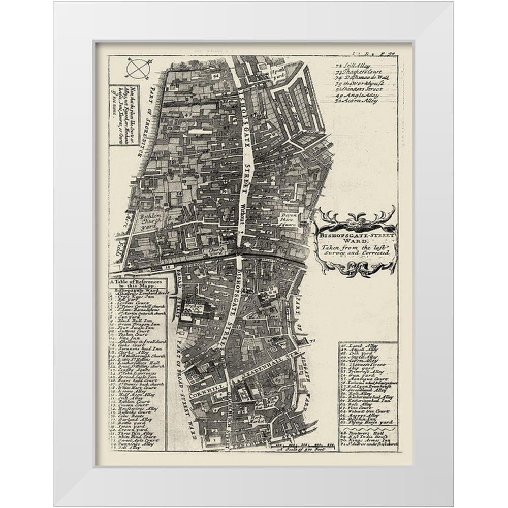 Unknown 19x24 White Modern Wood Framed Museum Art Print Titled - Quays ...