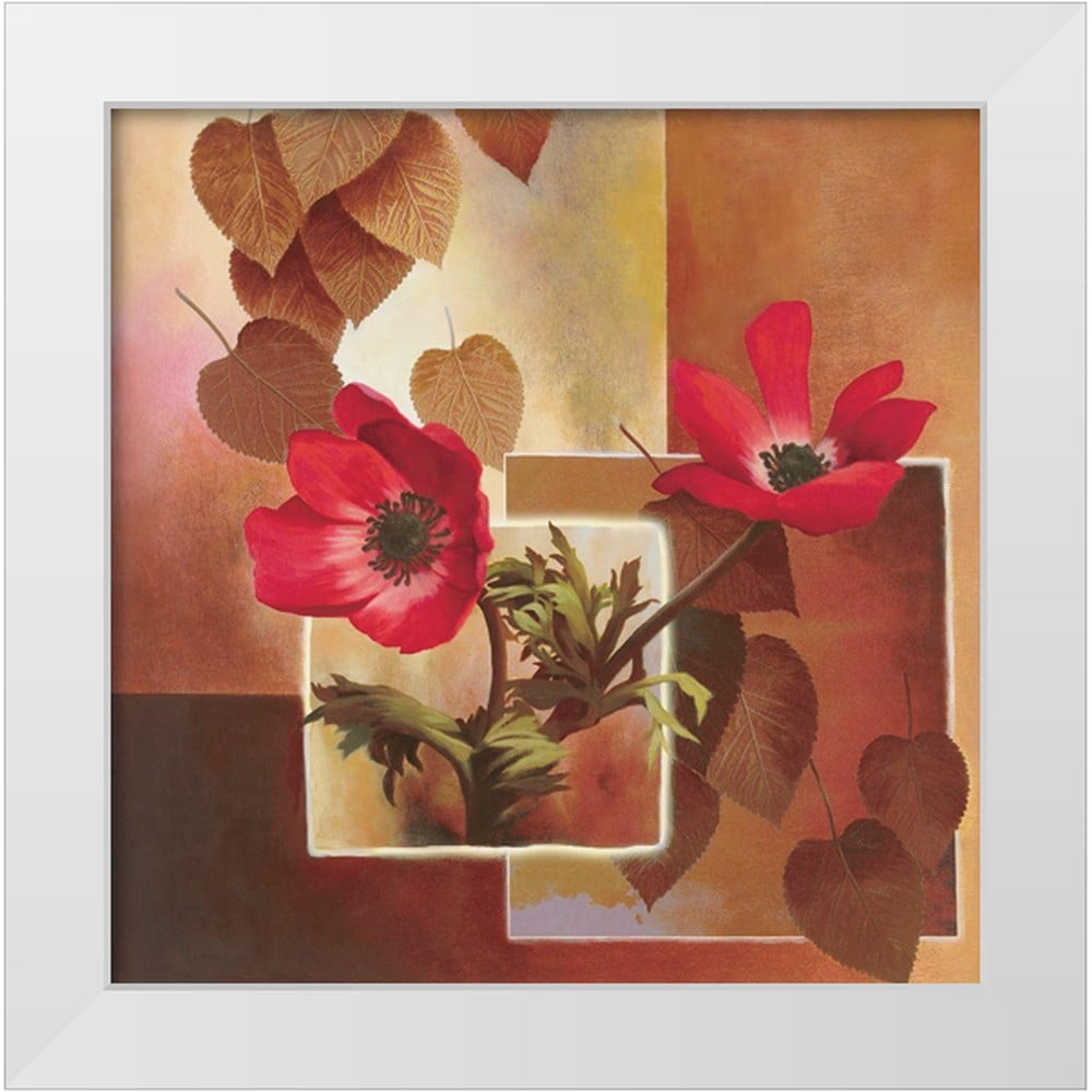 Unknown 20x20 White Modern Wood Framed Museum Art Print Titled - Red ...