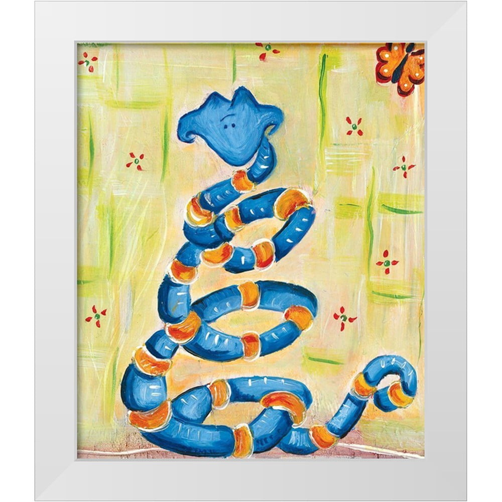 Unknown 20x23 White Modern Wood Framed Museum Art Print Titled - Snakey ...
