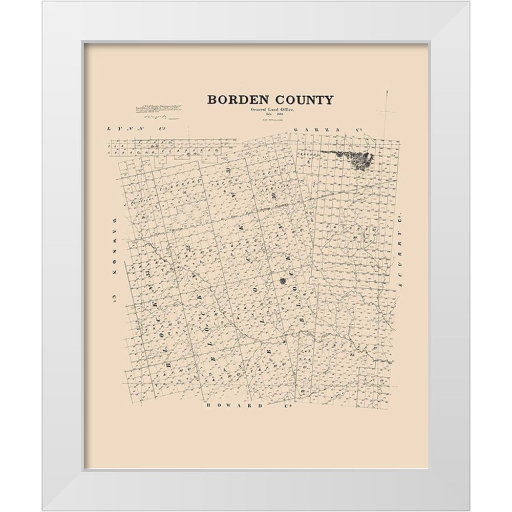 Unknown 20x24 White Modern Wood Framed Museum Art Print Titled - Borden ...