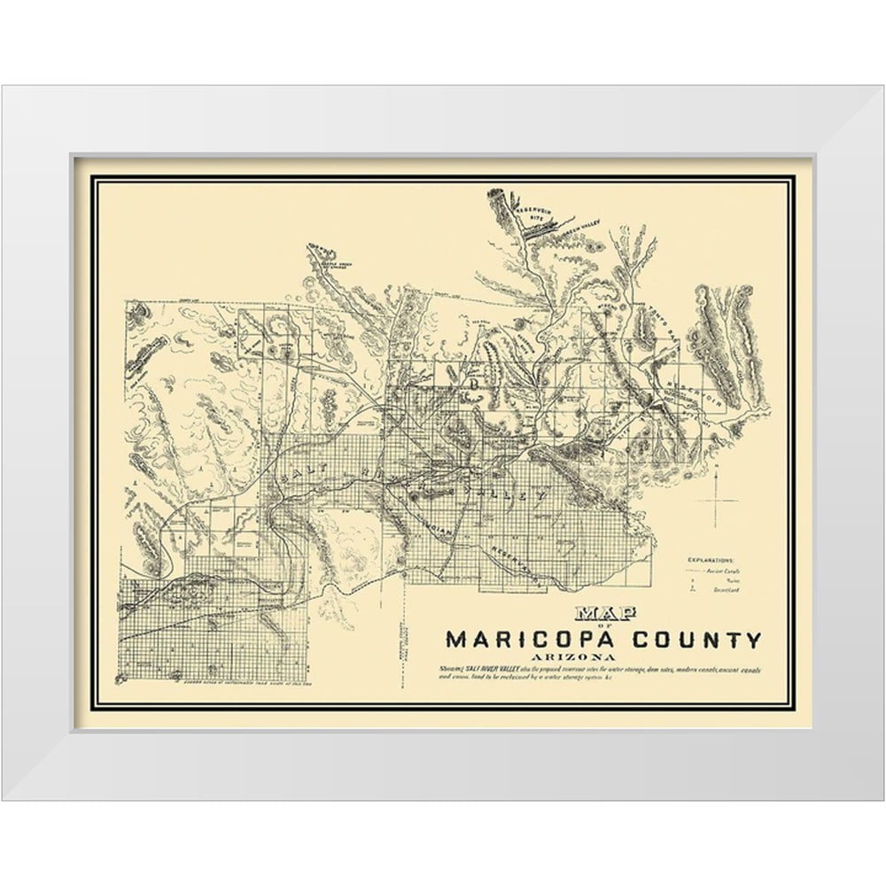 Unknown 24x19 White Modern Wood Framed Museum Art Print Titled ...