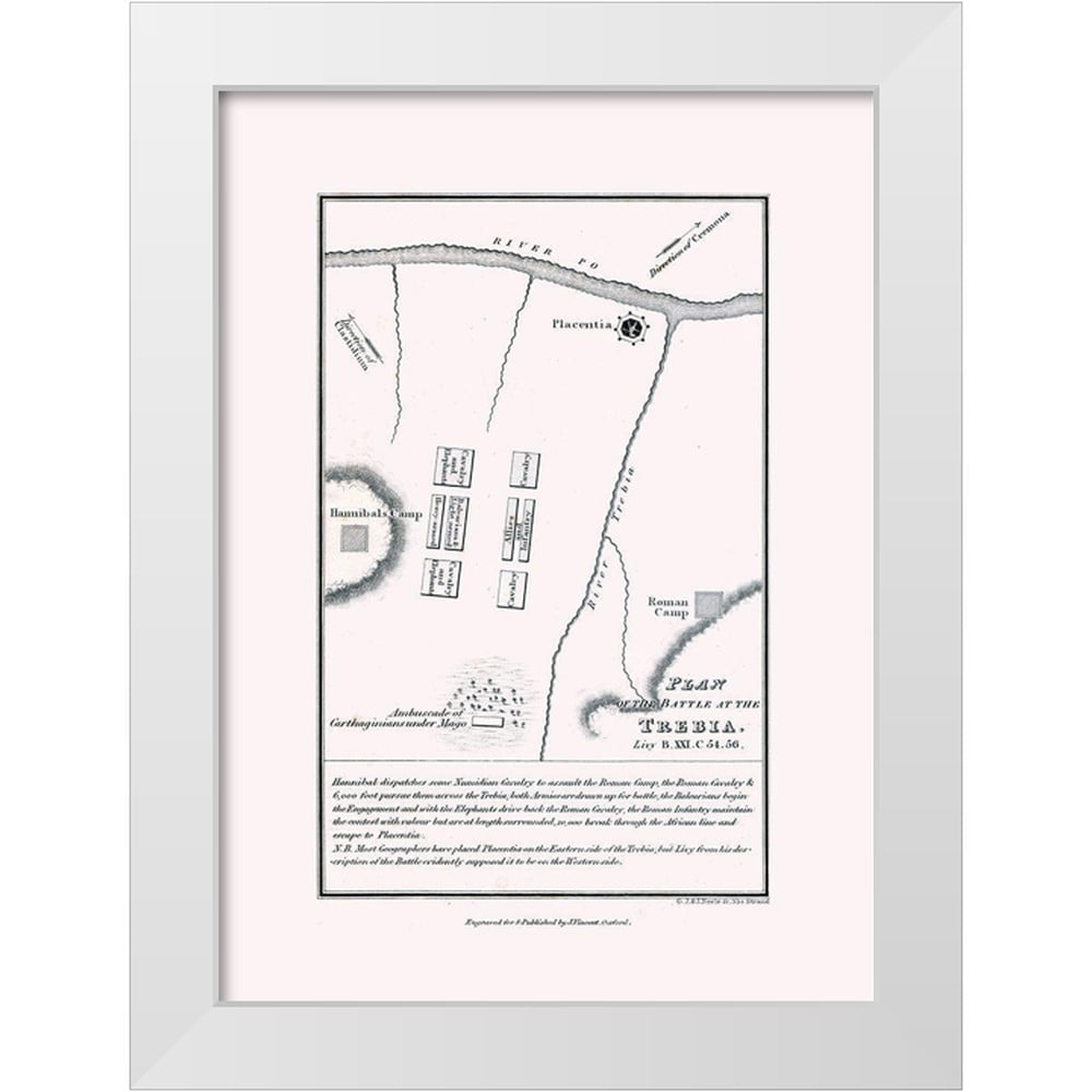 Unknown 24x32 White Modern Wood Framed Museum Art Print Titled - Battle ...