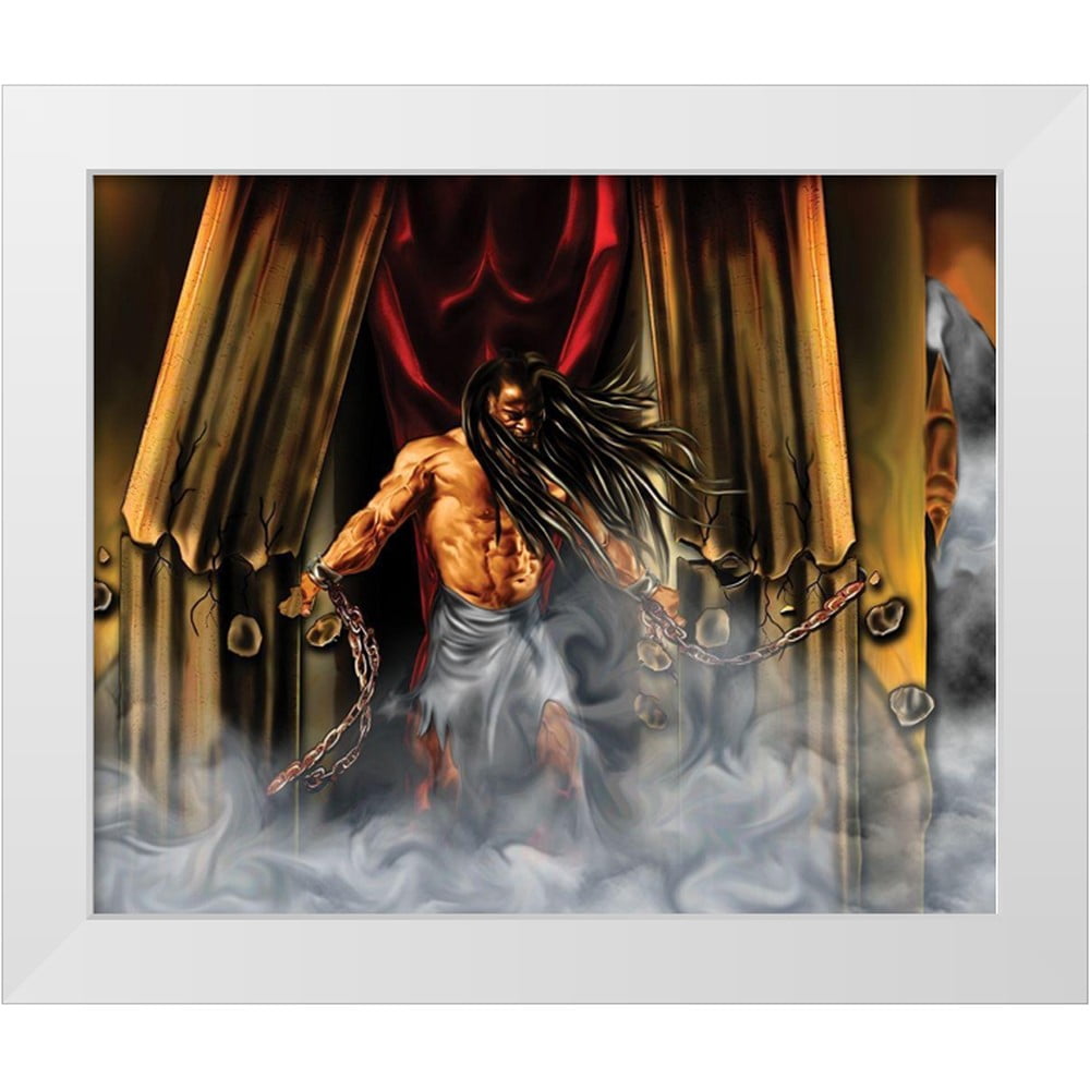 Unknown 31x26 White Modern Wood Framed Museum Art Print Titled - Samson ...