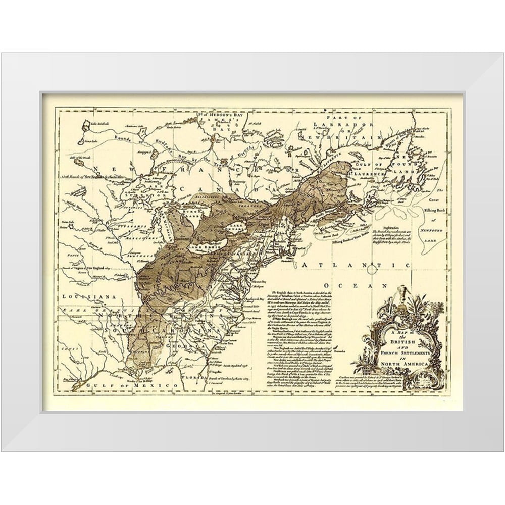 Unknown 32x25 White Modern Wood Framed Museum Art Print Titled ...