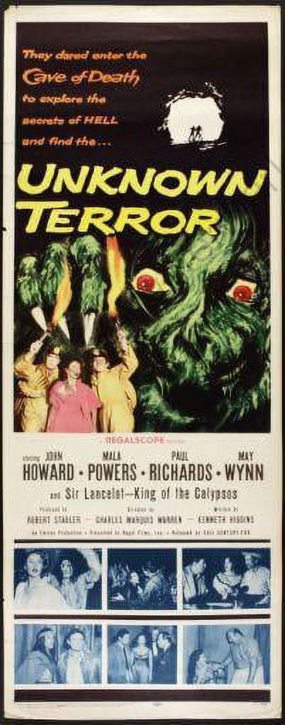 Unknown Terror Movie Poster Insert 14x36 Unframed, Age: Adults AB ...