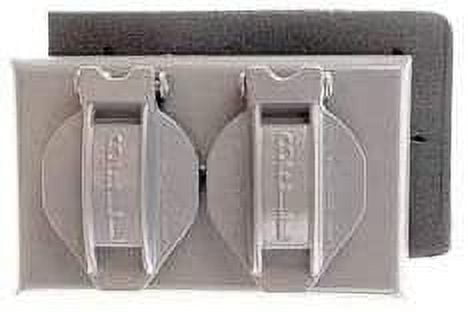 Unknown1 Outdoor Grey Single Weatherproof Duplex Box Cover Plastic ...