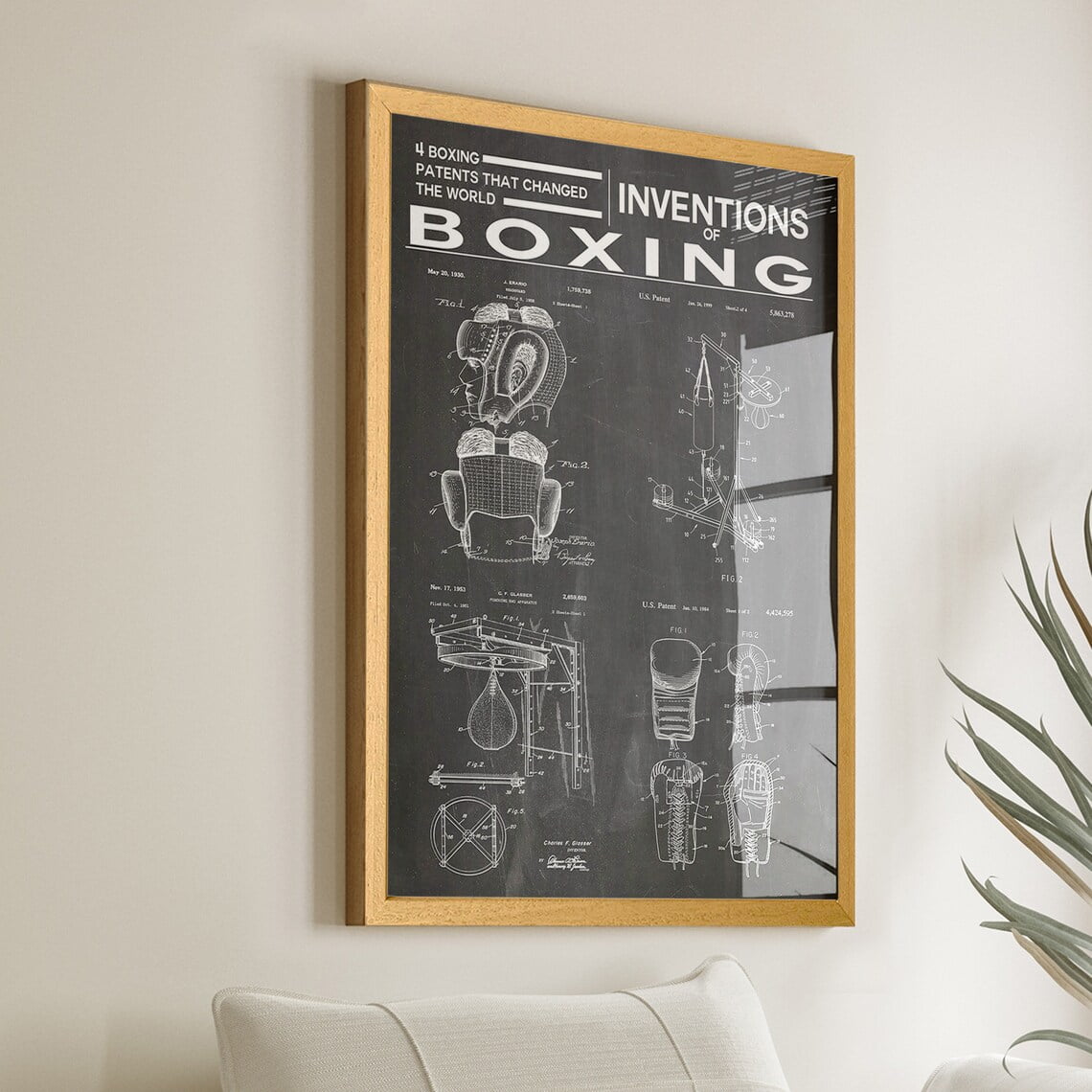 Unleash The Spirit Of Boxing With Patent Prints - Inventions Of Boxing ...