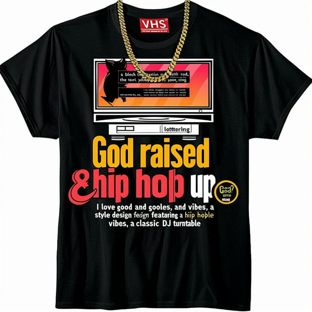 Unleash Your Hip Hop Style with Our Exclusive Black TShirt Featuring a ...