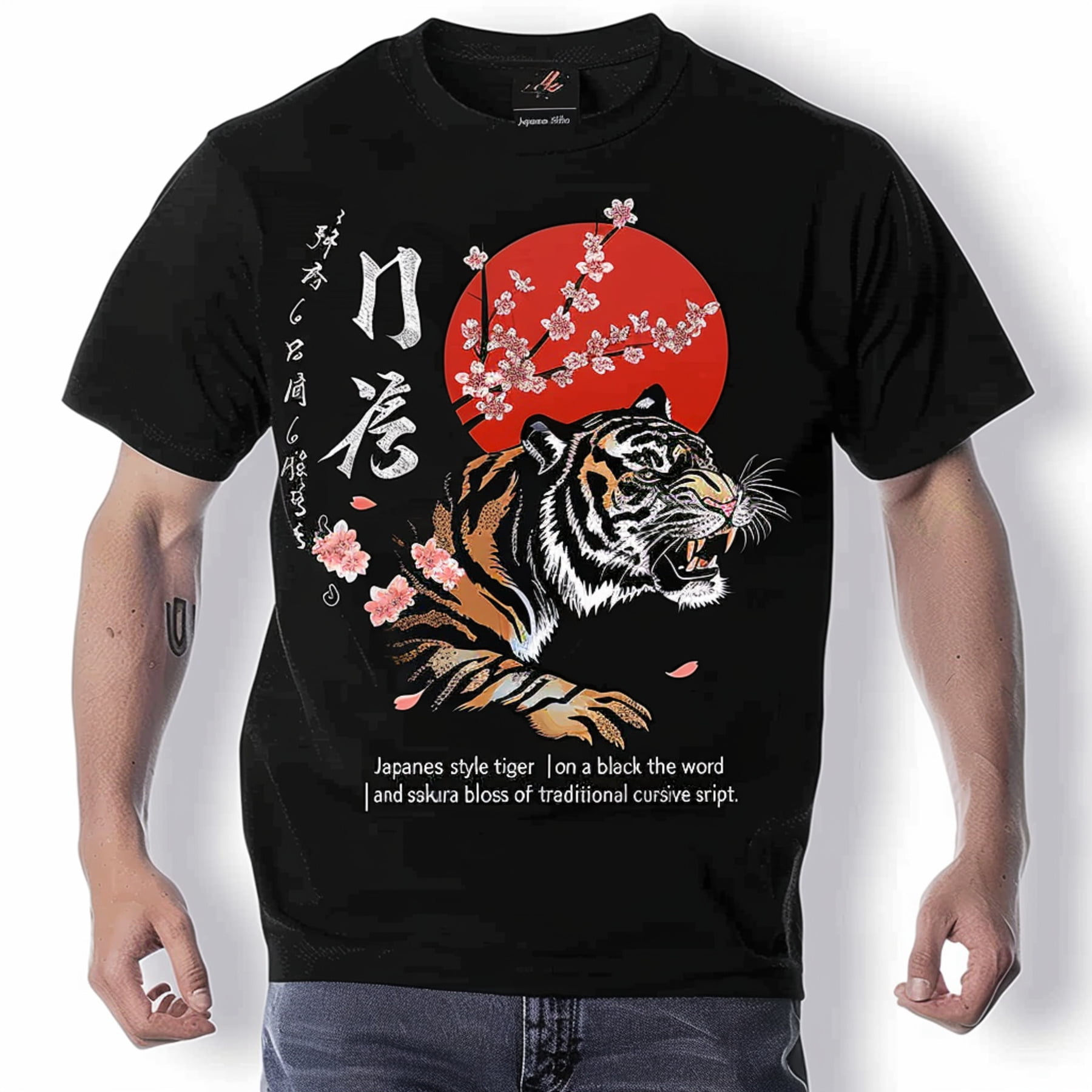Unleash Your Inner Tiger: Stand Out from the Crowd with our JapaneseInspired 'J Moon' Black ...