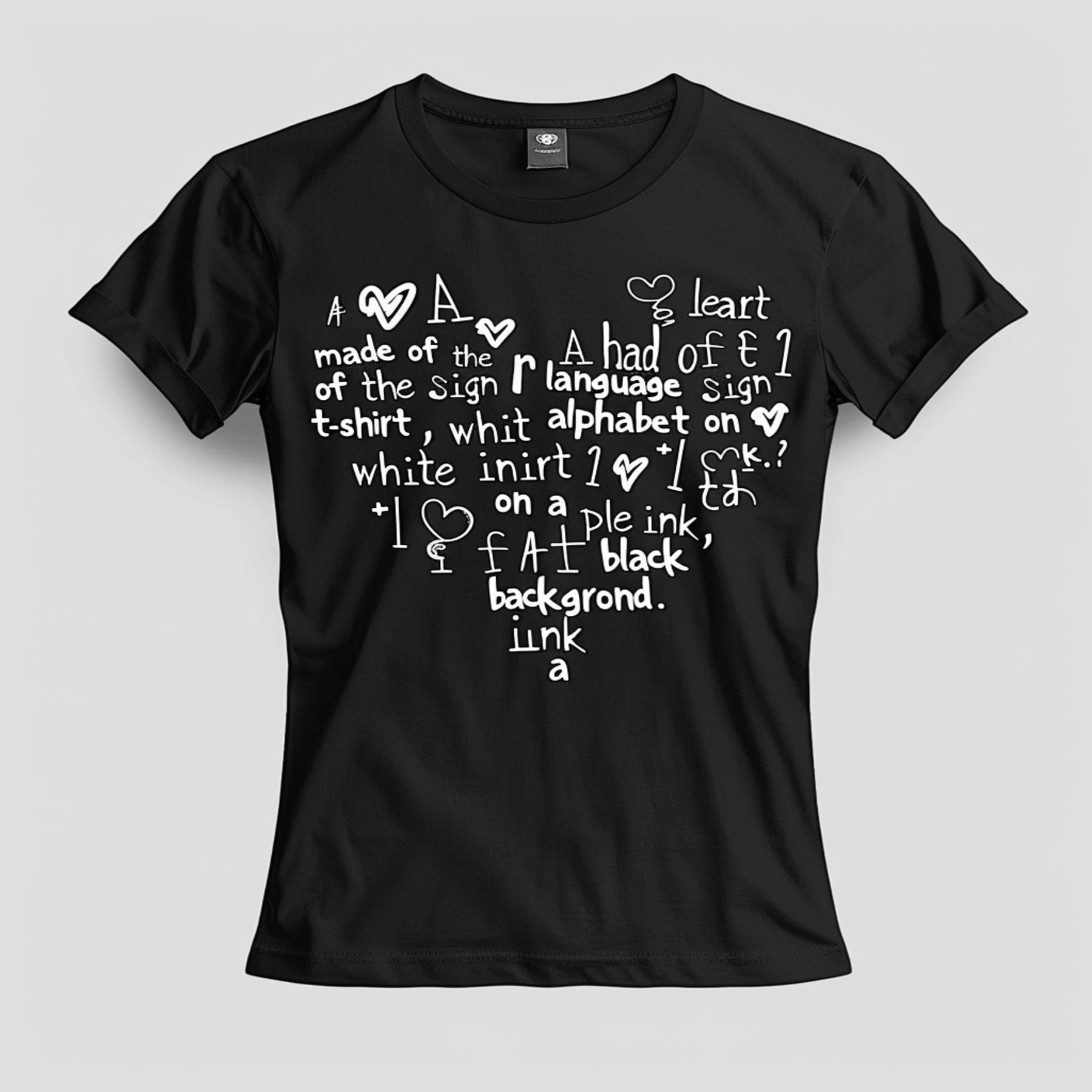 Unleash Your Style With Our Sign Language Heart Tshirt Stand Out From