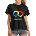 Unleash Your True Colors with Our Rainbow Infinity Symbol Black TShirt ...