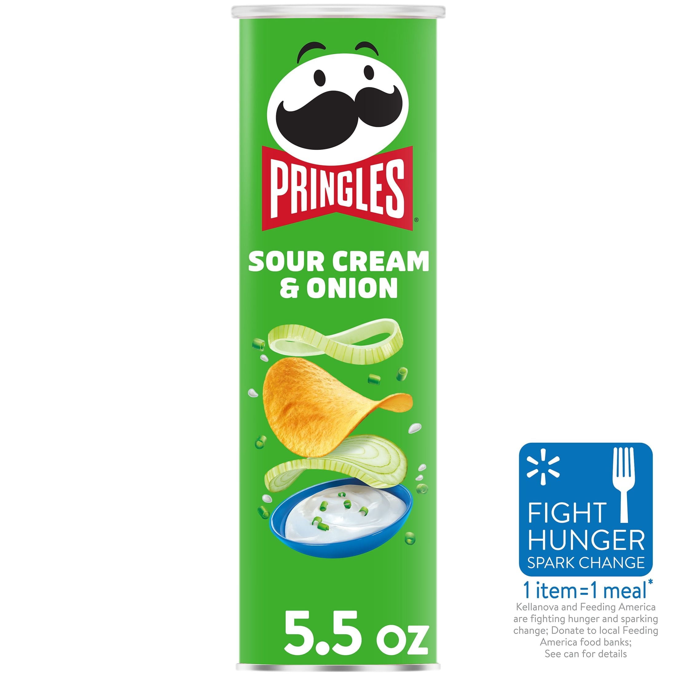 Unleash the Flavor: Pringles Sour Cream & Onion Canister - Walmart.com