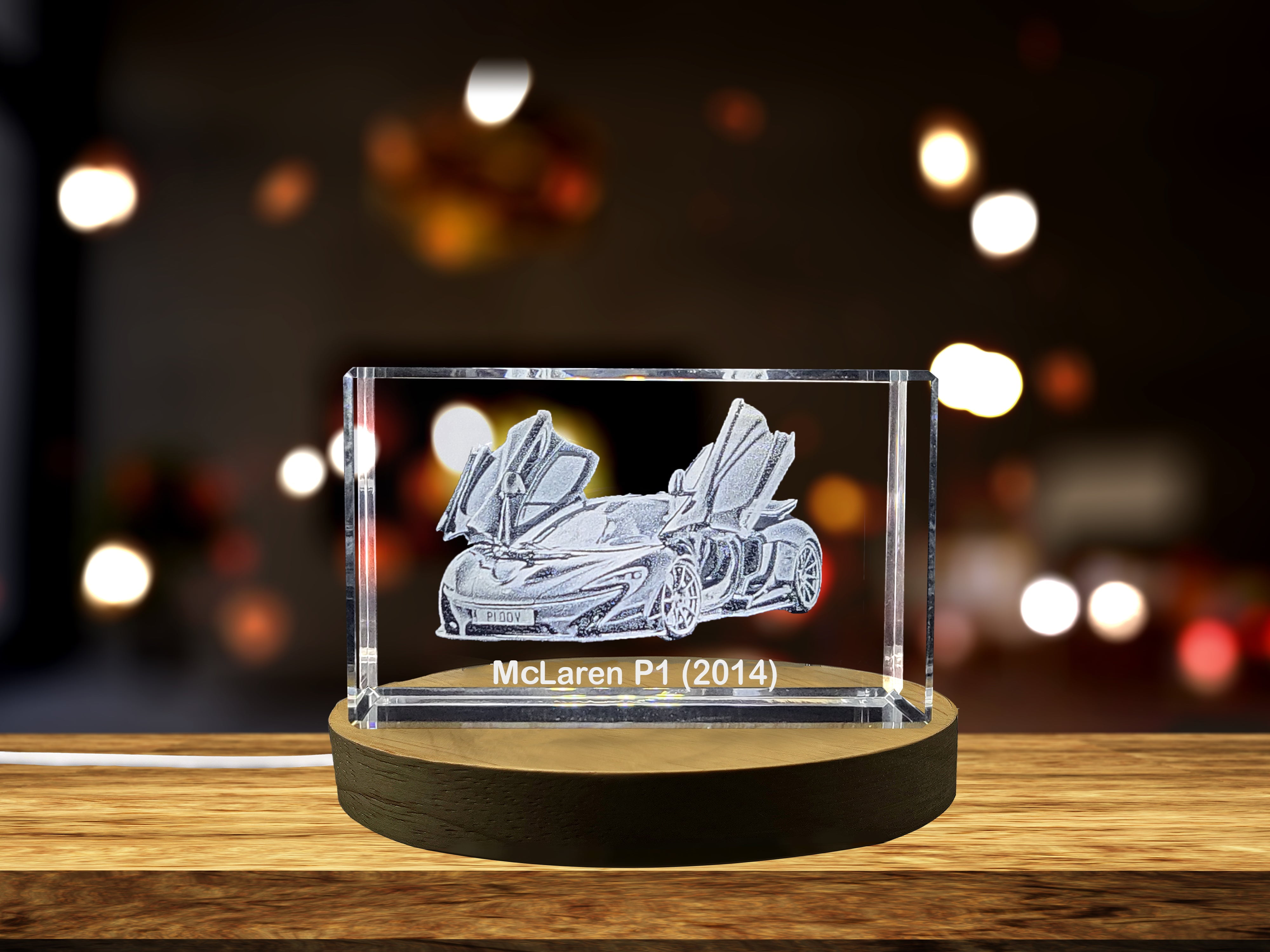 Unleash the Hypercar Beast: McLaren P1 (2014) - 3D Engraved Crystal ...
