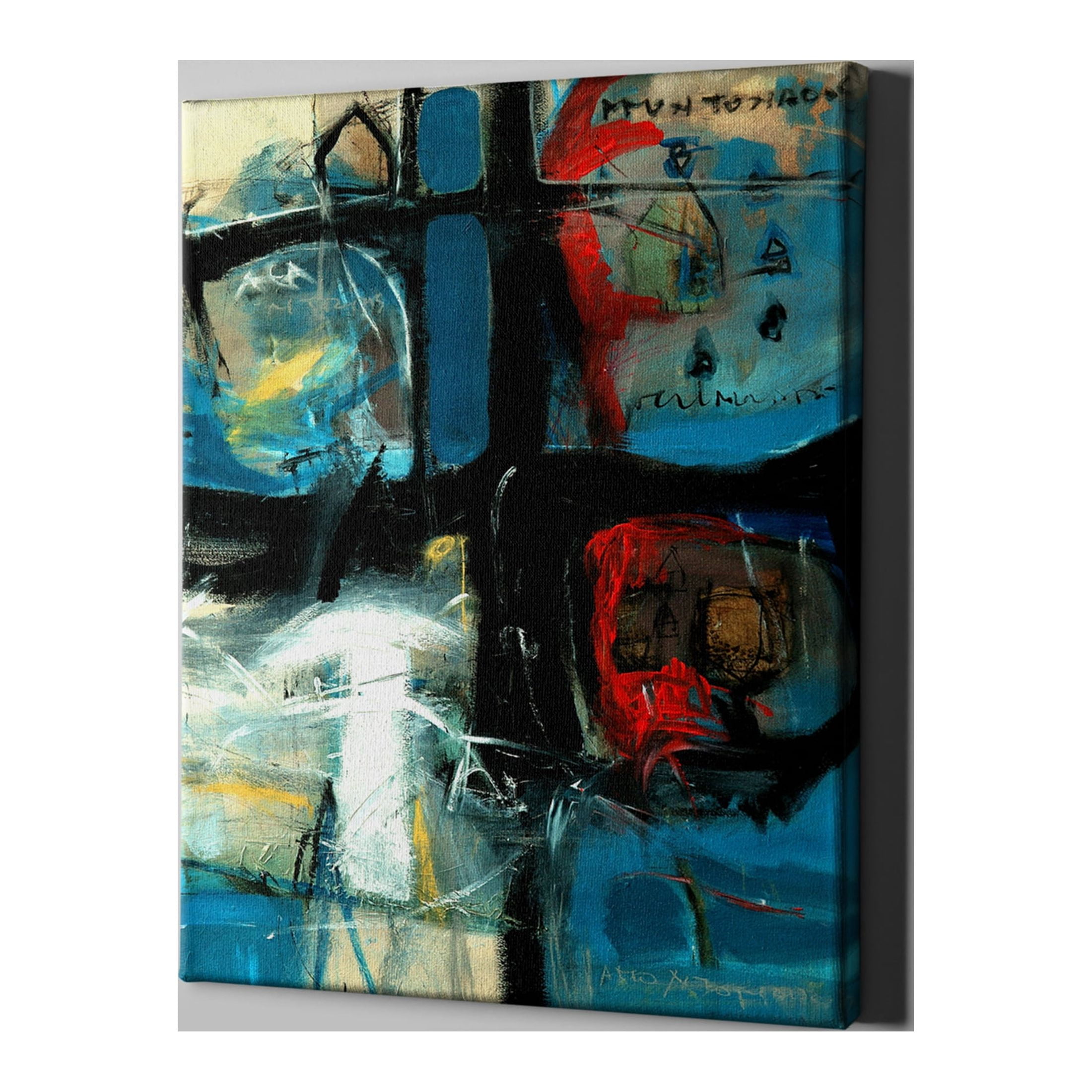 Unlimited Art Project - Abstract Mid Century Modern Canvas Wall Art ...