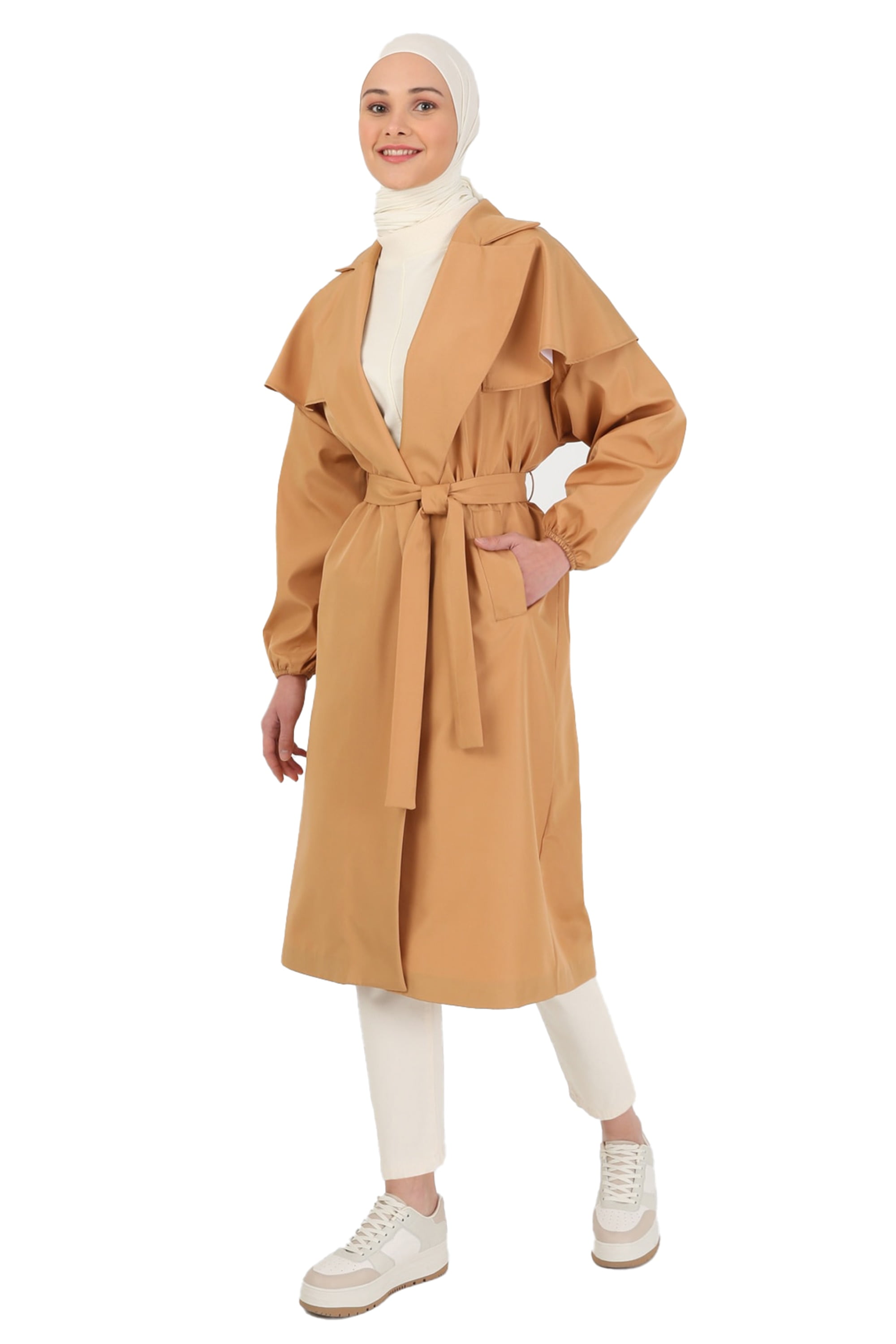 - Unlined - Point Collar - Trench Coat - Benin - Walmart.com