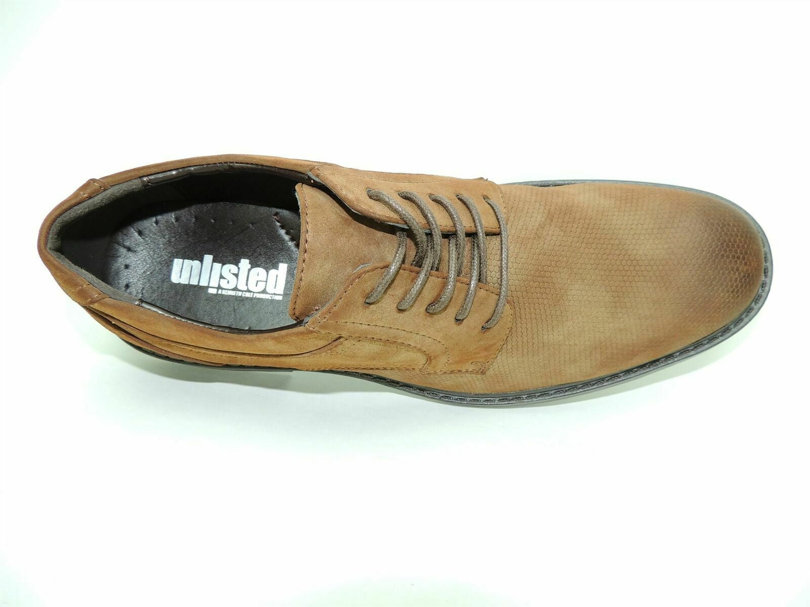 Unlisted By Kenneth Cole Mens Buzzer Oxford C Dress Shoes Title 7brown