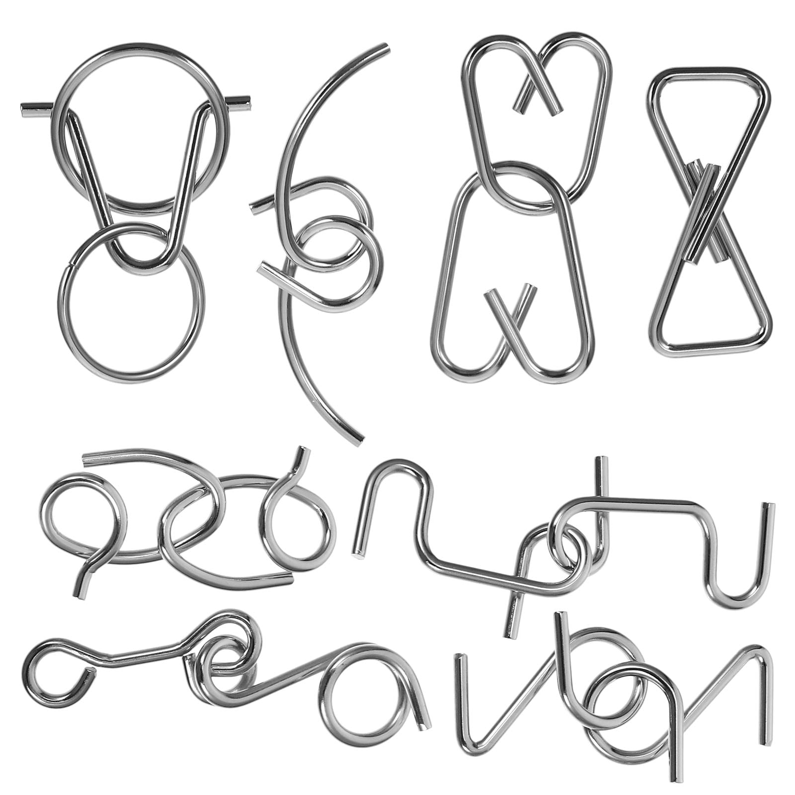 Unlock Ring Metal Puzzle Toys Puzzles For Adults Games Jigsaw 3d Kids ...