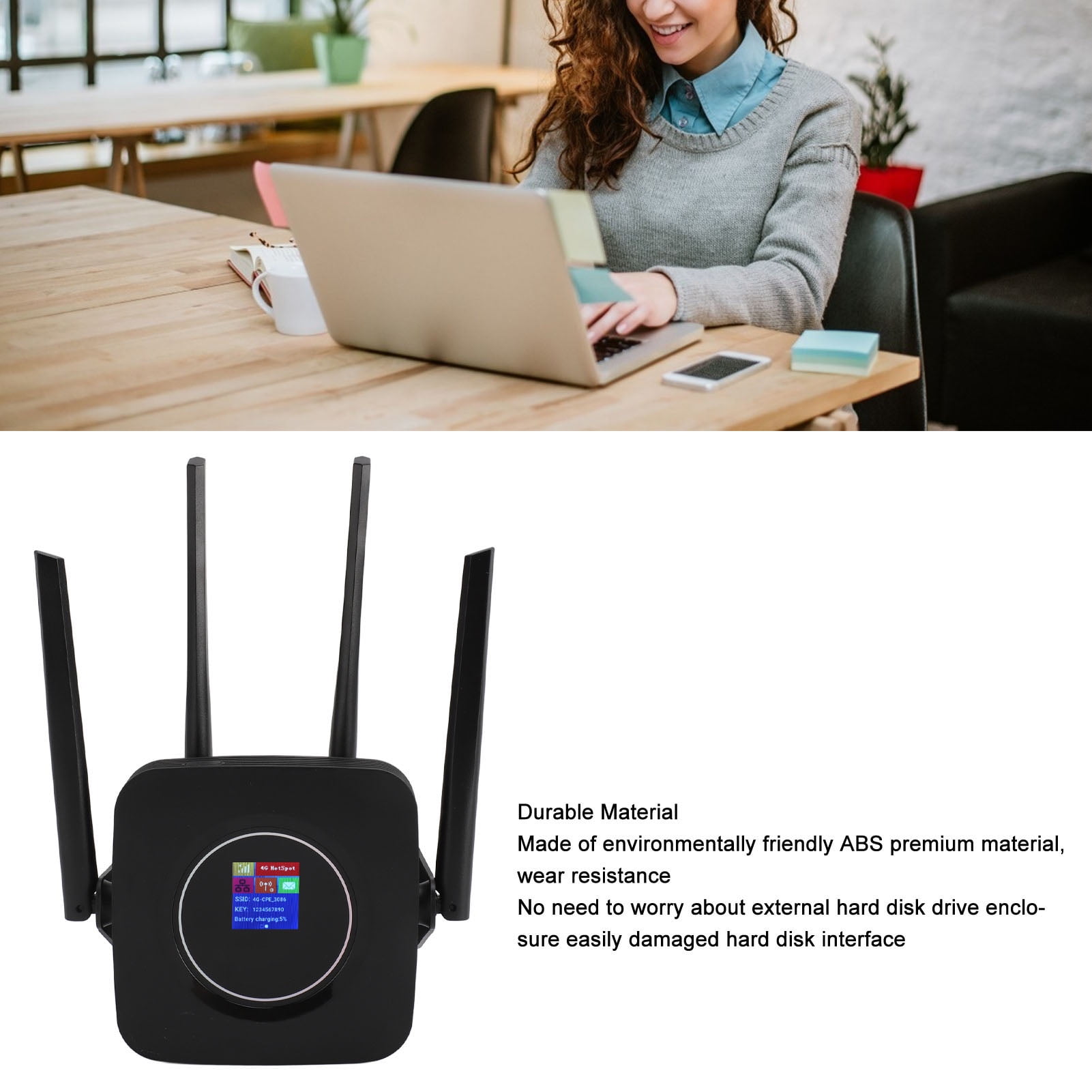 Unlocked 4G LTE CPE Router, Fast 300Mbps WiFi, Supports Multiple ...