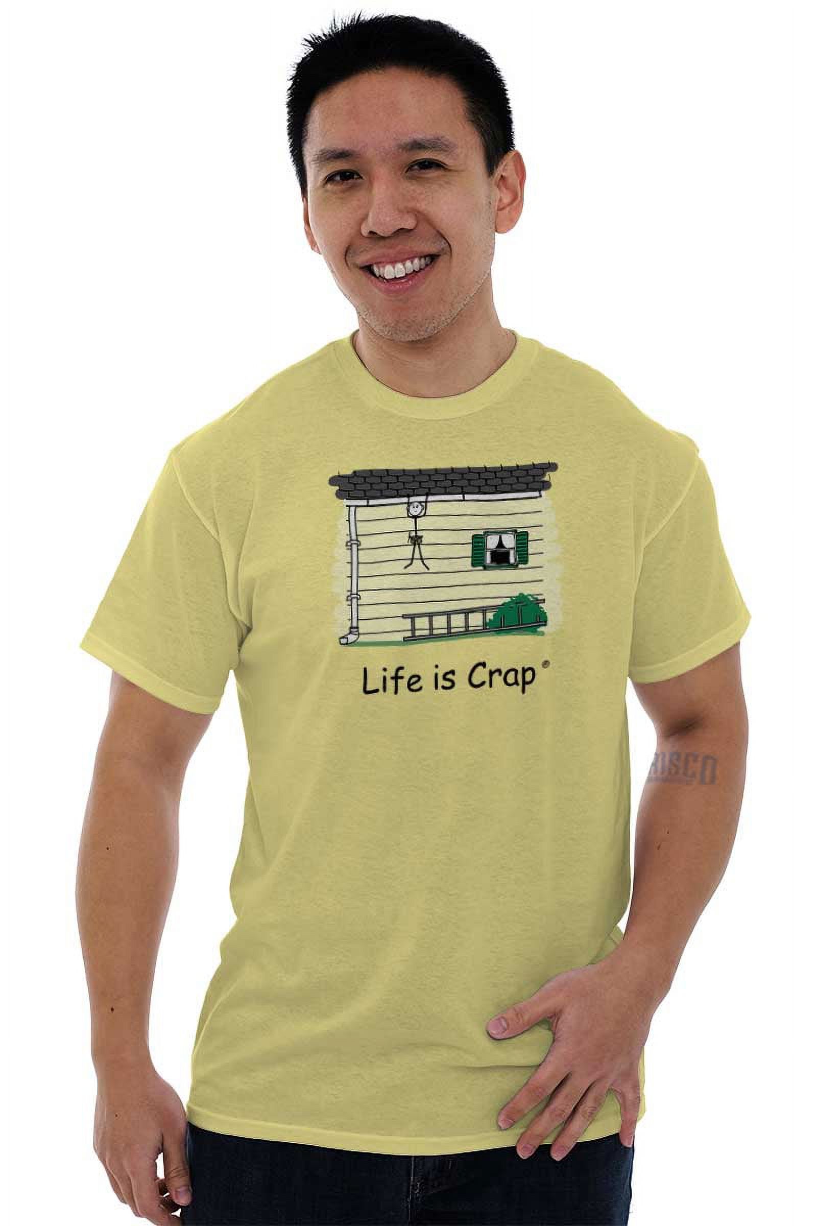 Unlucky Lost Falling Ladder Accident Men's Graphic T Shirt Tees Brisco ...