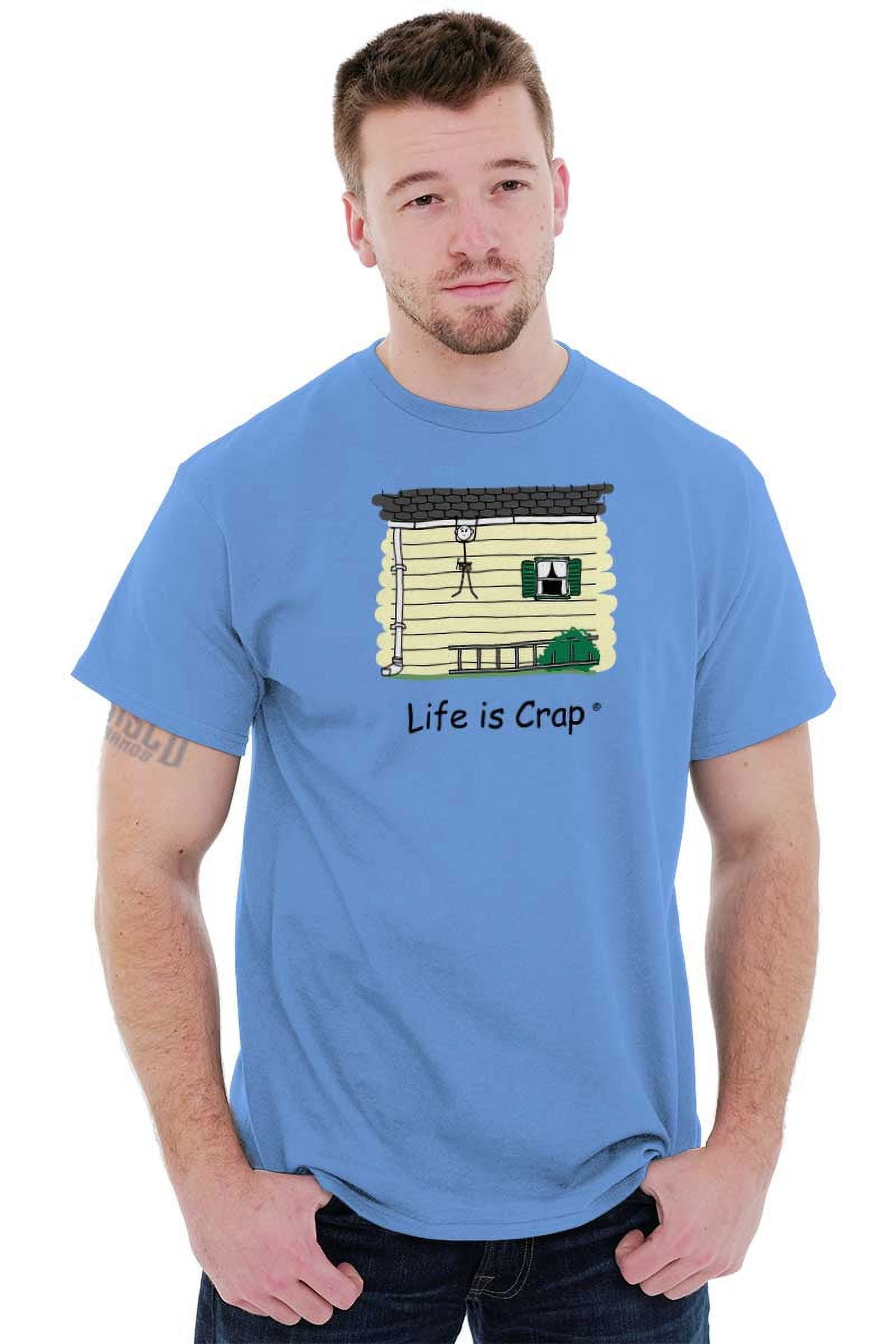 Unlucky Lost Falling Ladder Accident Men's Graphic T Shirt Tees Brisco ...