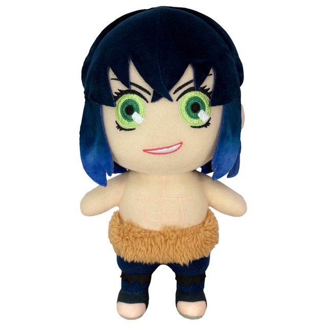 Unmasked Inosuke Hashibira - Demon Slayer 9" Plush (Great Eastern ...