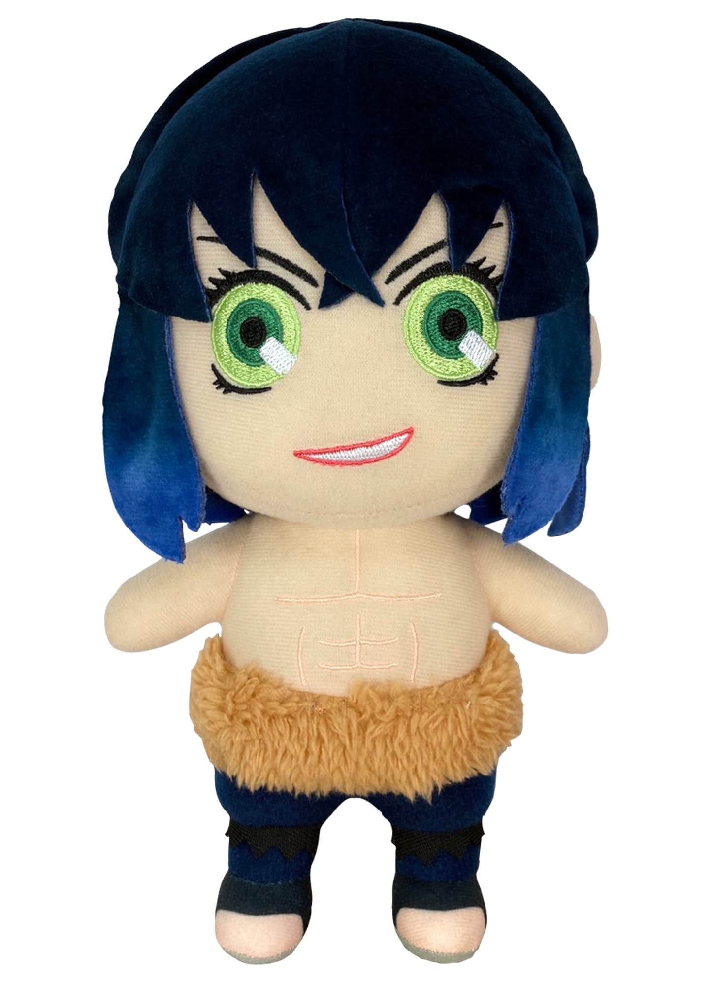 Unmasked Inosuke Hashibira - Demon Slayer 9" Plush (Great Eastern ...