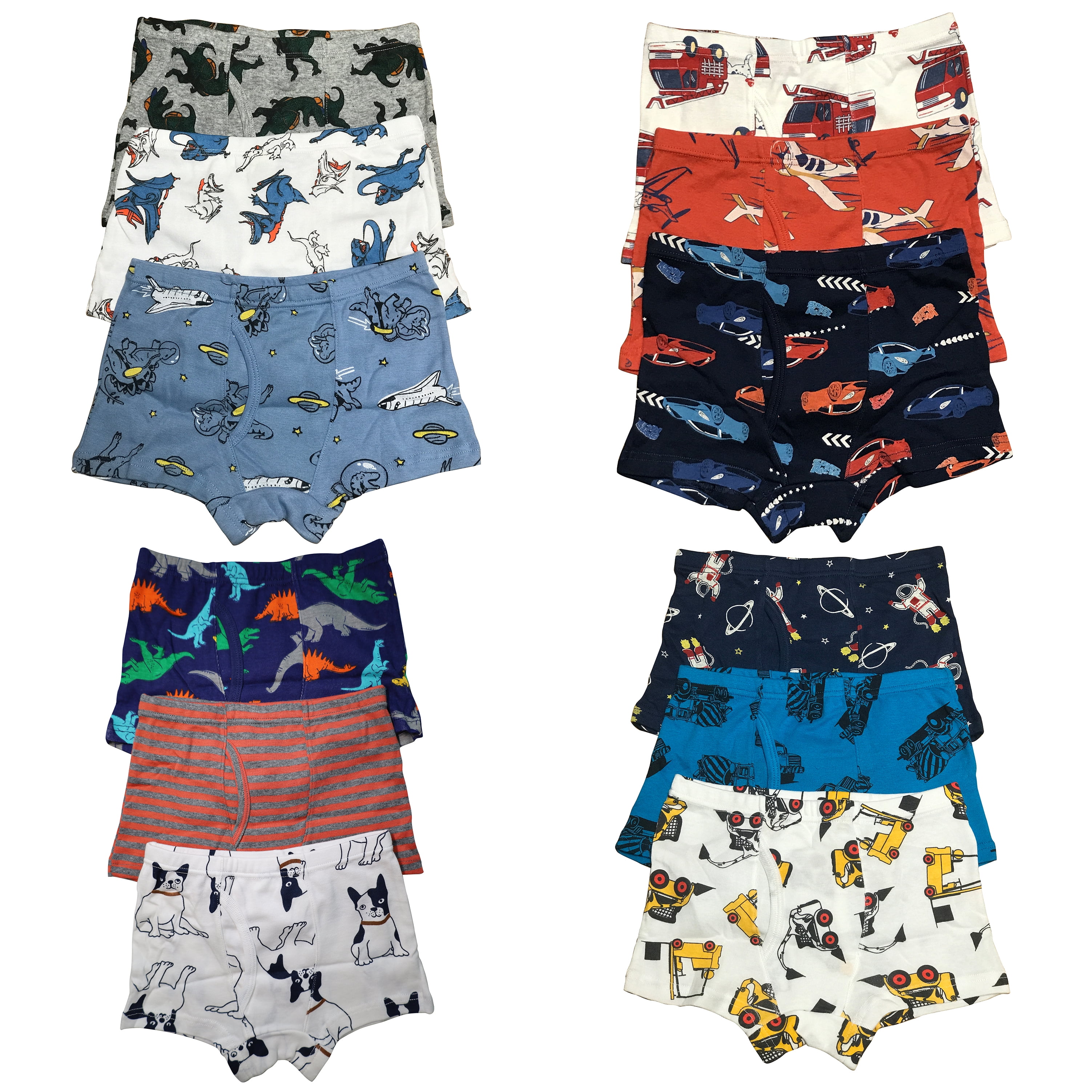 Unmatched Style and Comfort: B&Q 12-Pack of Toddler Boys Cotton Boxer ...