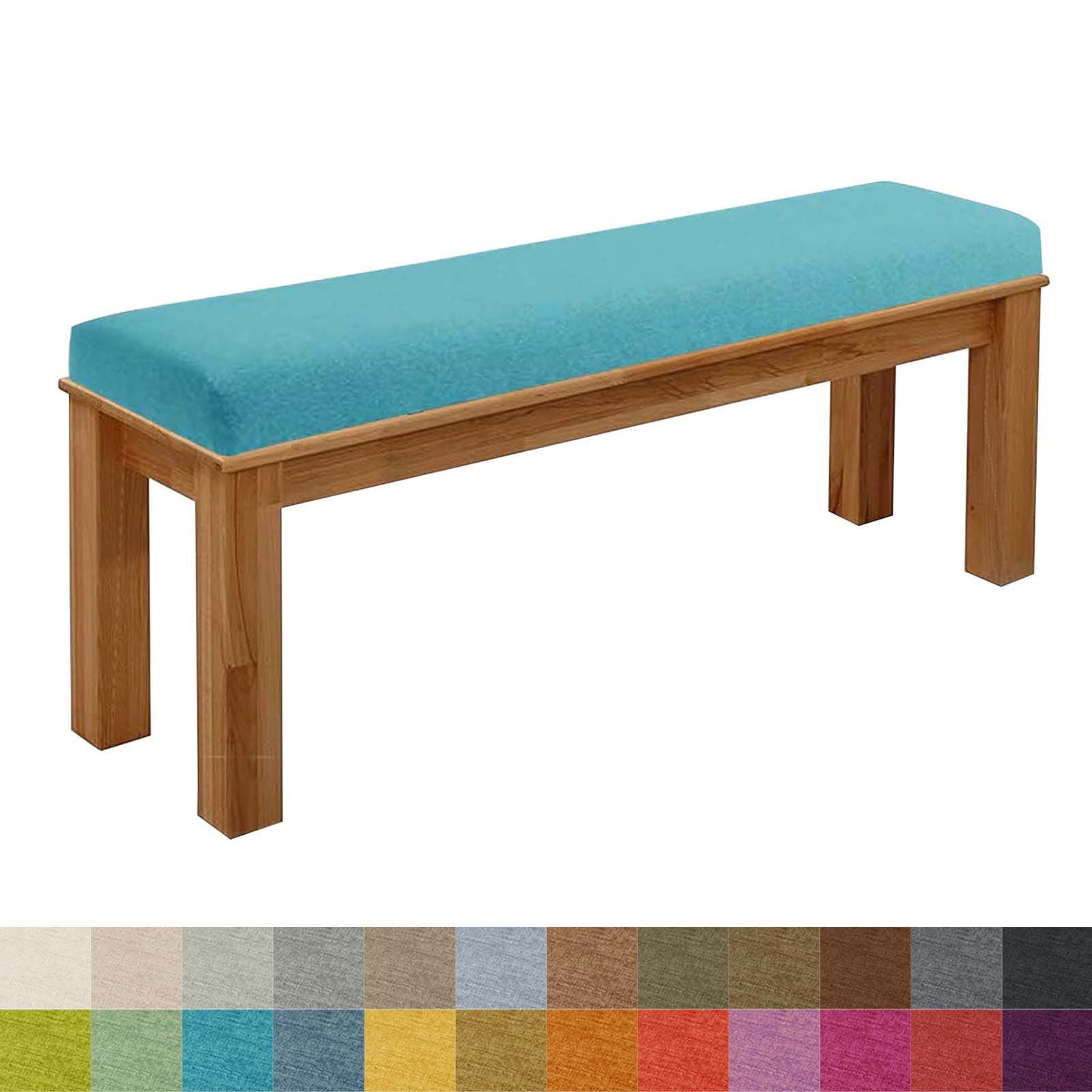 SIELUNO Bench Cushion Seat Pad with Buckles Non-slip Long Dining Chair ...