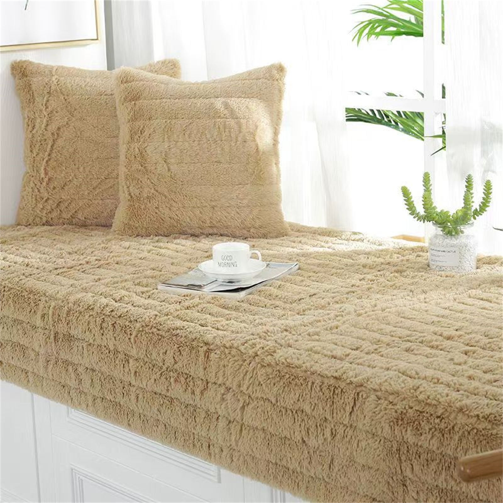 Unmbo Plush Velvet Couch Cover,Sofa Slipcove,Bay Window Covers ...