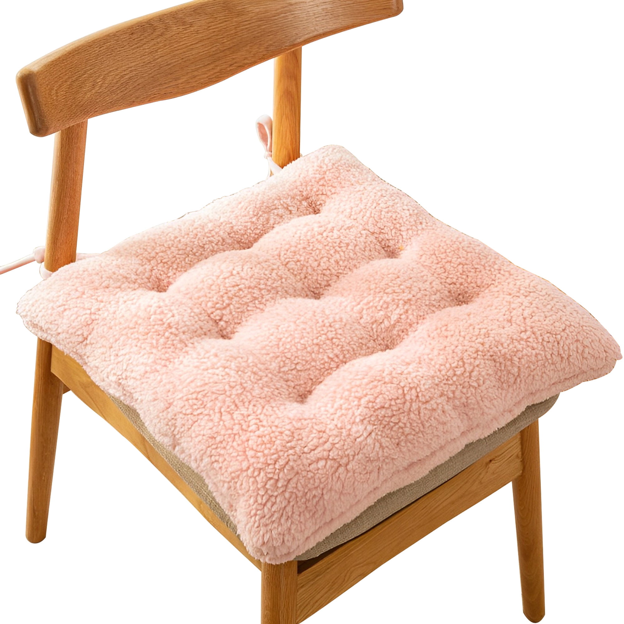 SIELUNO Square Chair Cushions, Chair Pads with Ties, Soft Seat Cushion ...