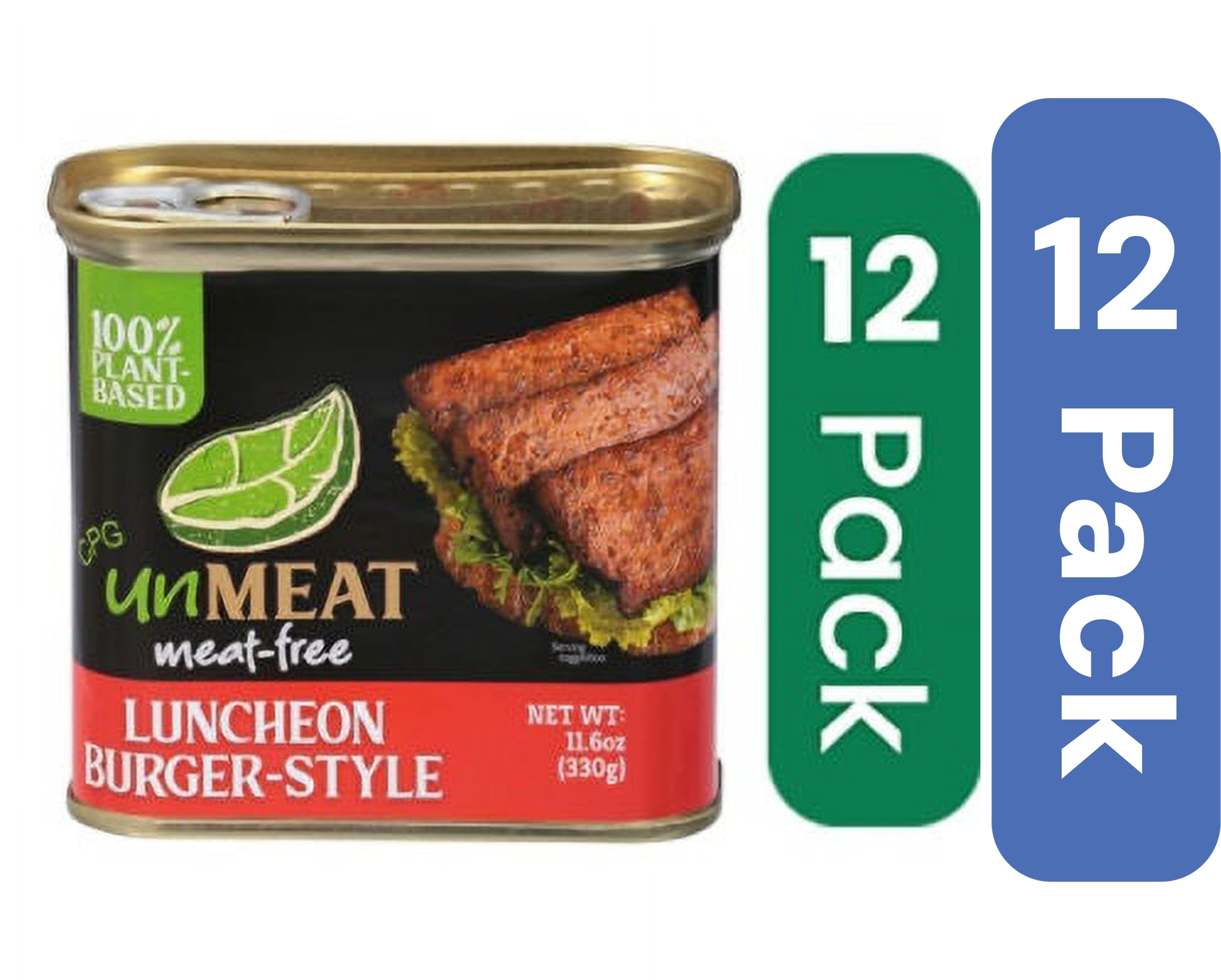 Unmeat Meat-Free Luncheon Burger 11.6 oz (Pack Of 12) - Walmart.com