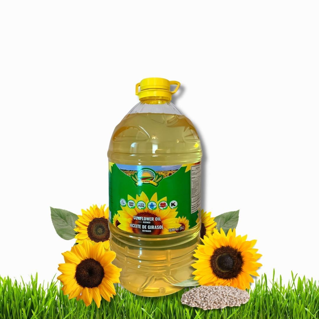 Unna High Oleic Sunflower Oil Refined, Deodorized & Winterized, High ...