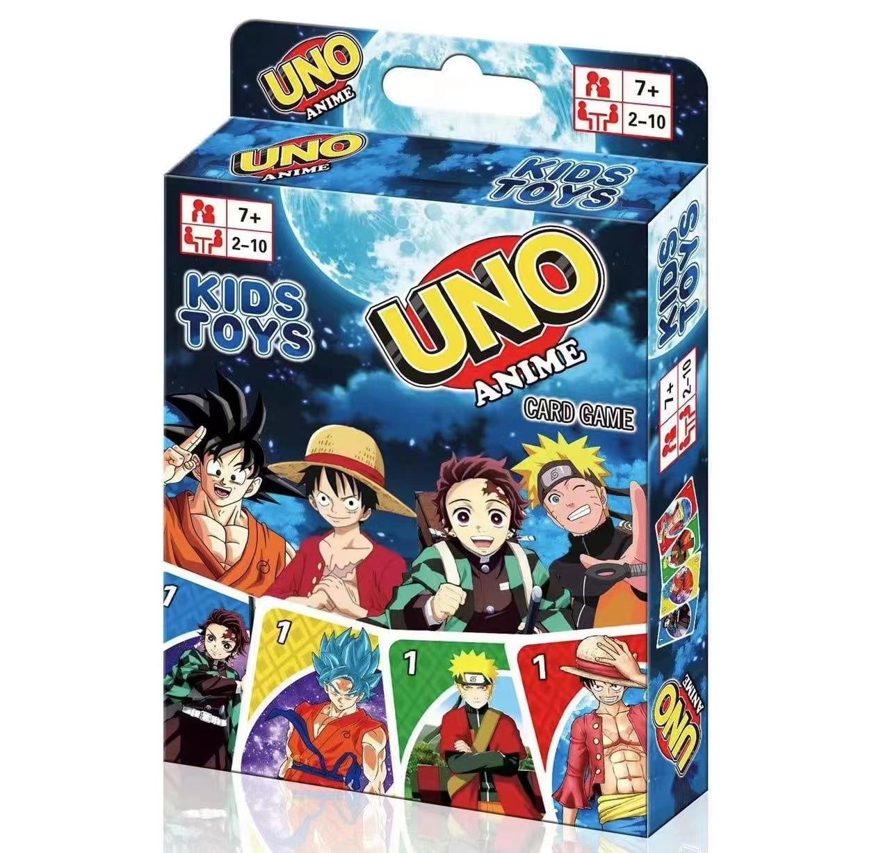 Uno Anime Card Game | Naruto Goku Dragon BallZ One Piece Demon Slayer ...