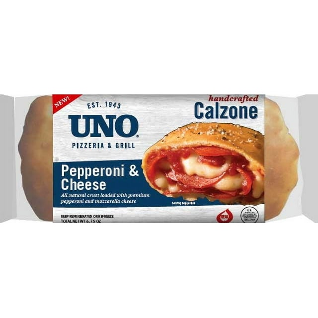 Uno Foods Frozen Mozzarella and Pepperoni Calzone, 6 Ounce -- 8 per ...