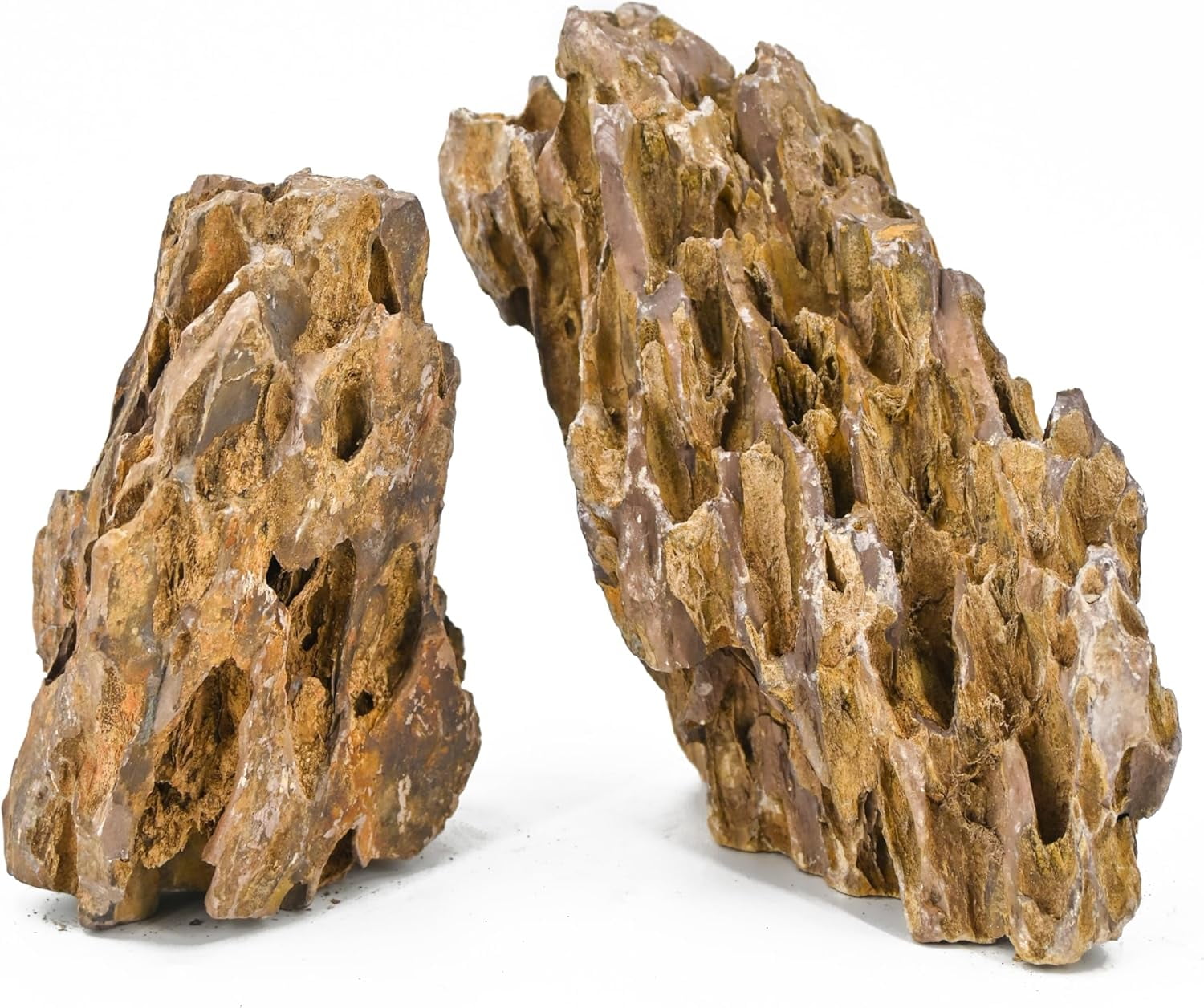 Unocho Aquarium Rocks Natural Dragon Stone Seiryu Rocks 20lb Fish Tank ...