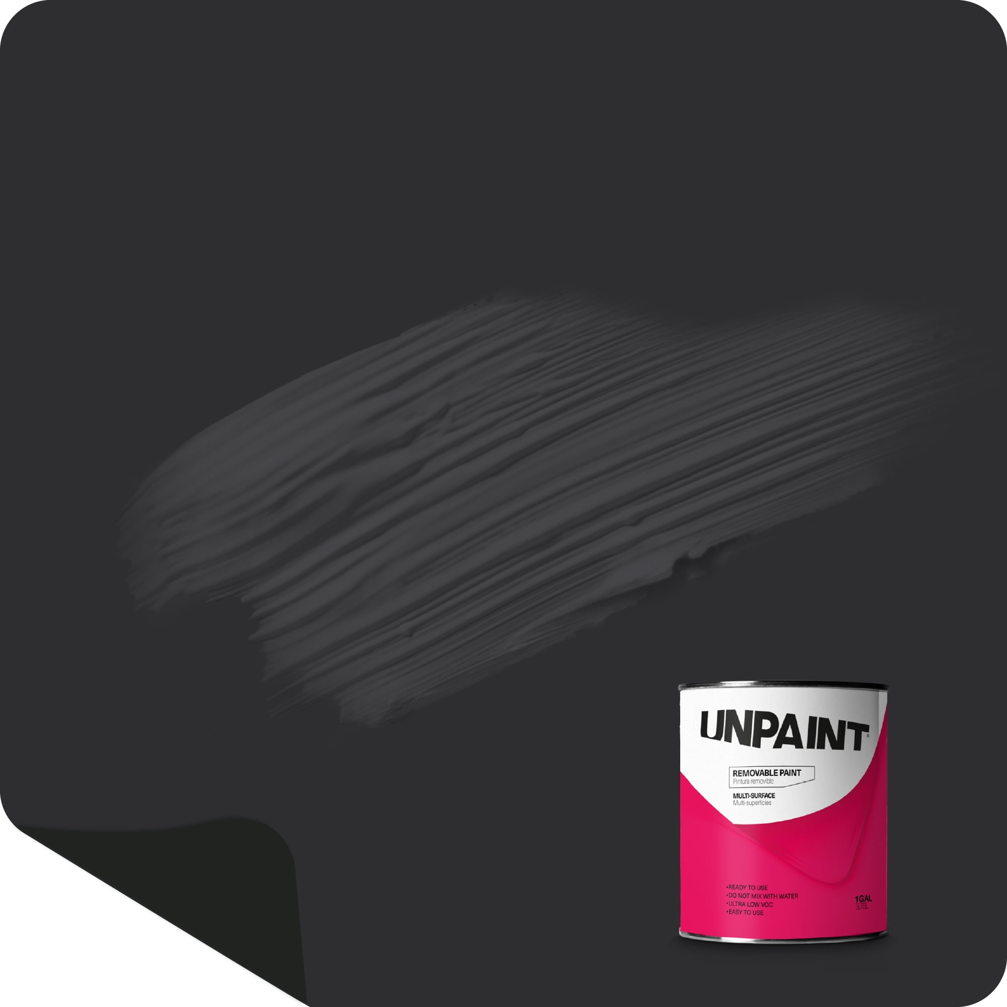 Unpaint Removable Paint Interior Matte Black Lead Jet Biodegradable 1 ...