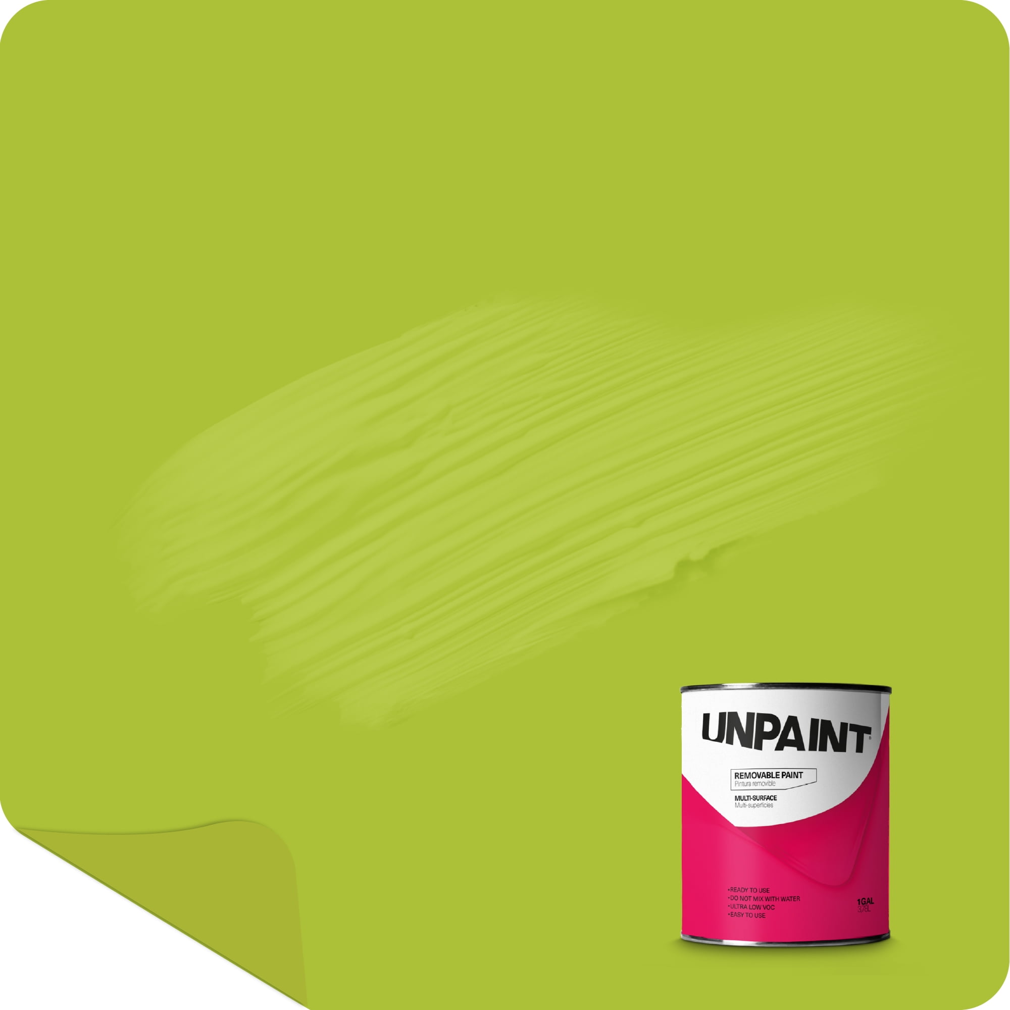 Unpaint Removable Paint Interior Matte Green Hill Bamboo Biodegradable ...
