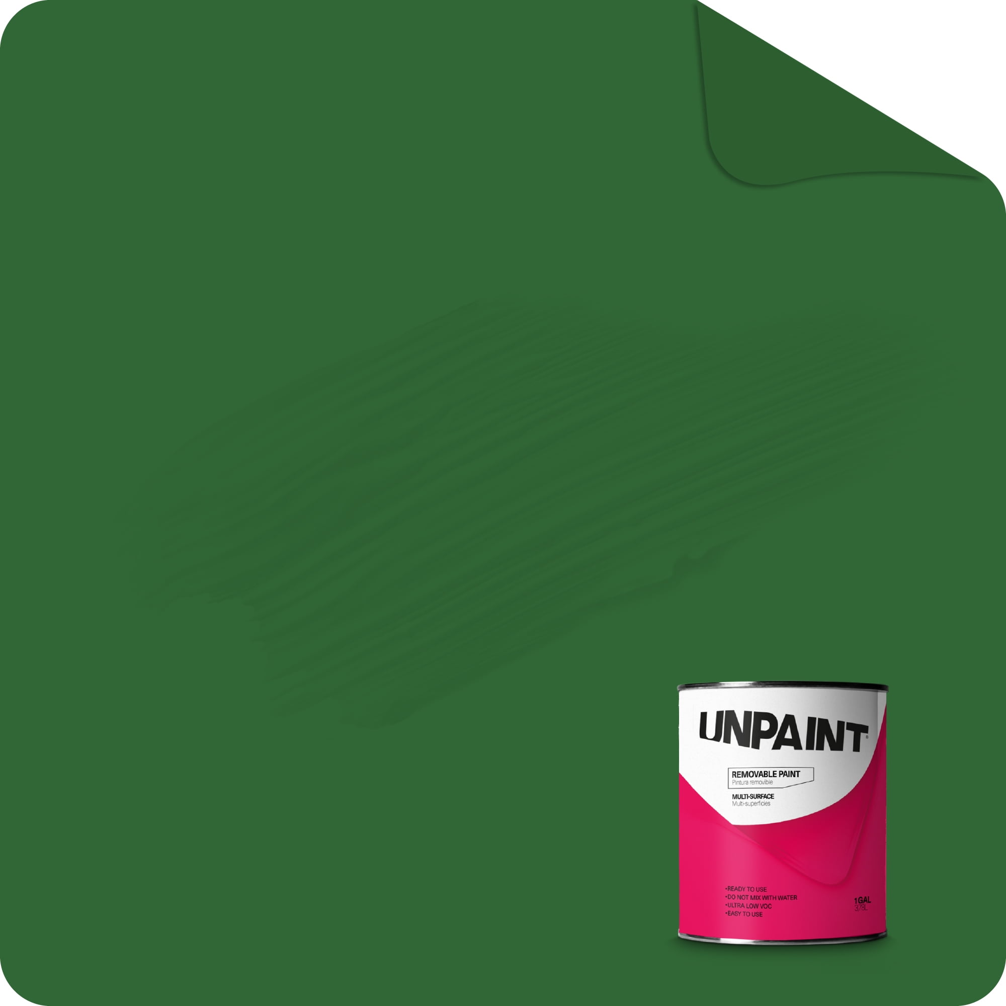 Unpaint Removable Paint Interior Matte Green Jade Breeze Biodegradable ...