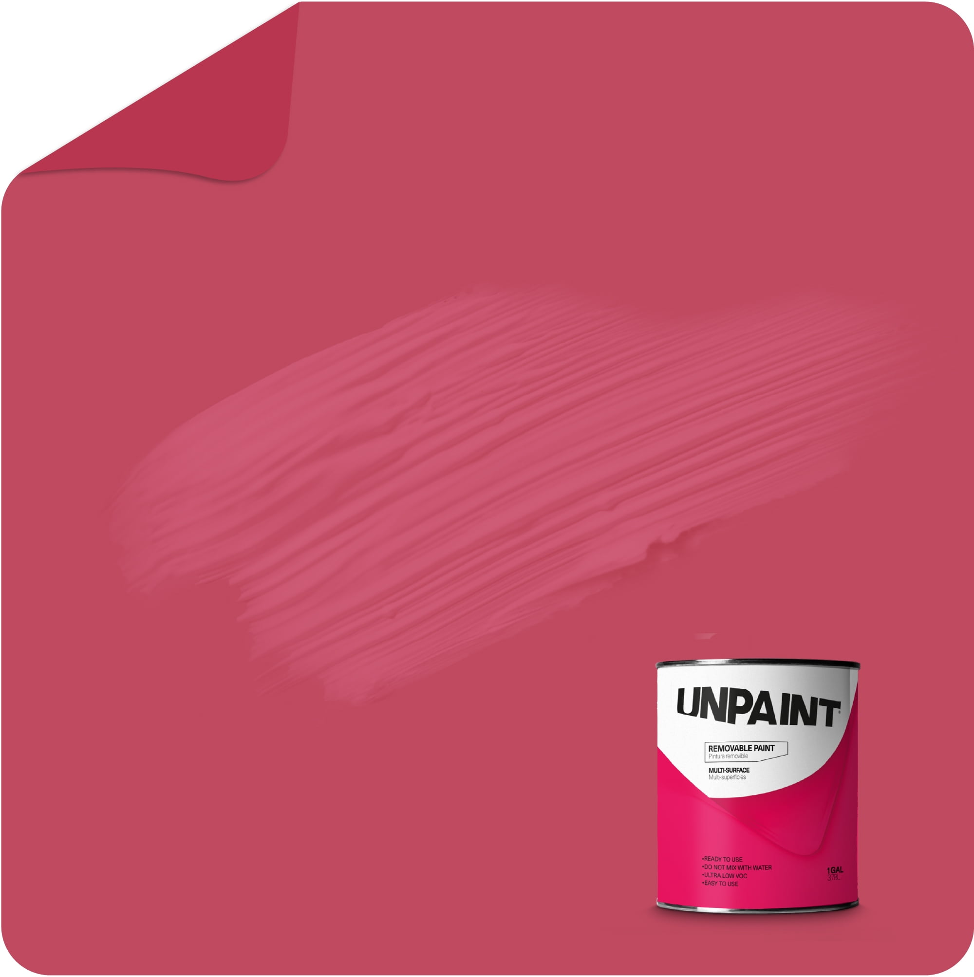 Unpaint Removable Paint Interior Matte Red Purple Ruby Biodegradable 1 ...