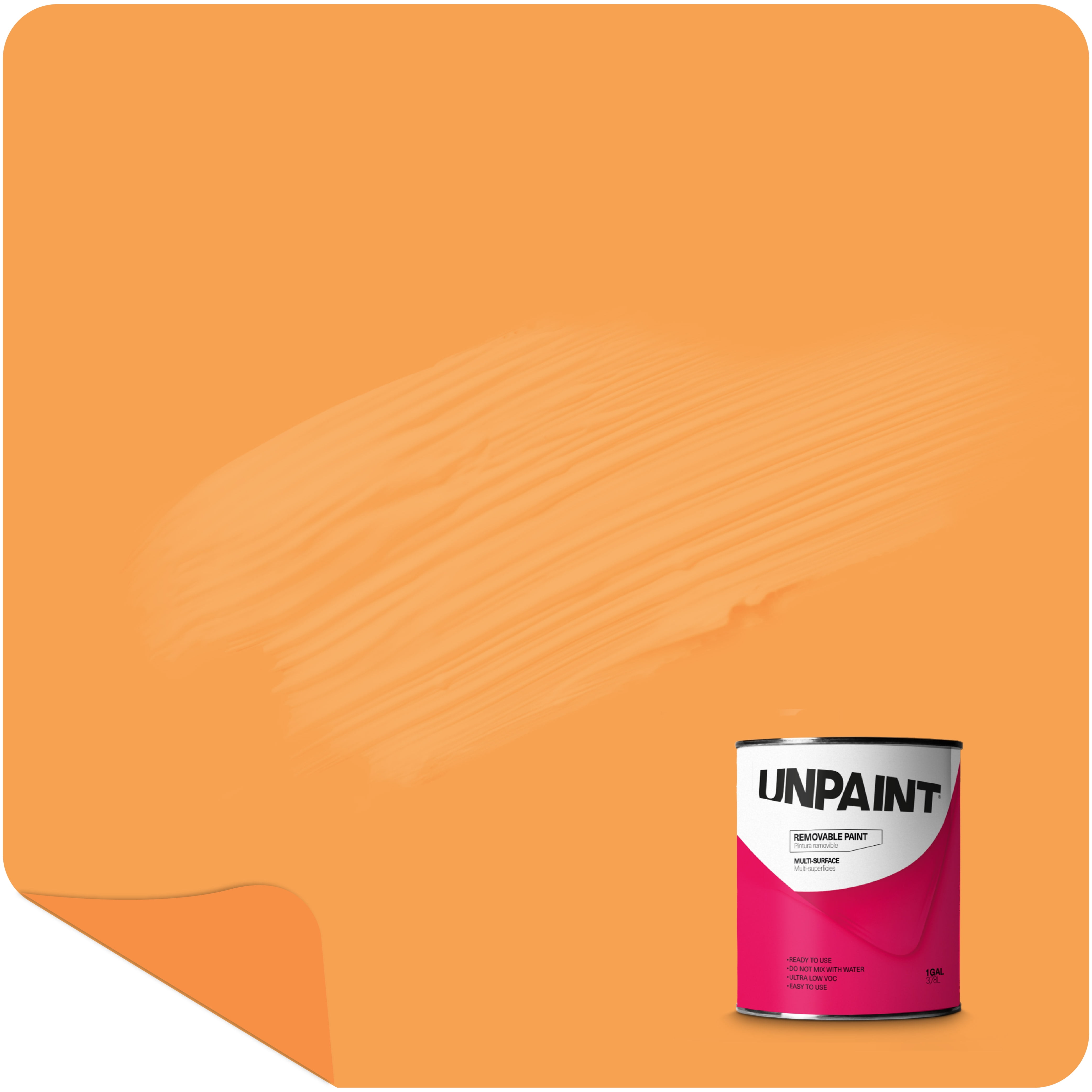 Unpaint Removable Paint Interior Matte Orange Watermelon Cider ...
