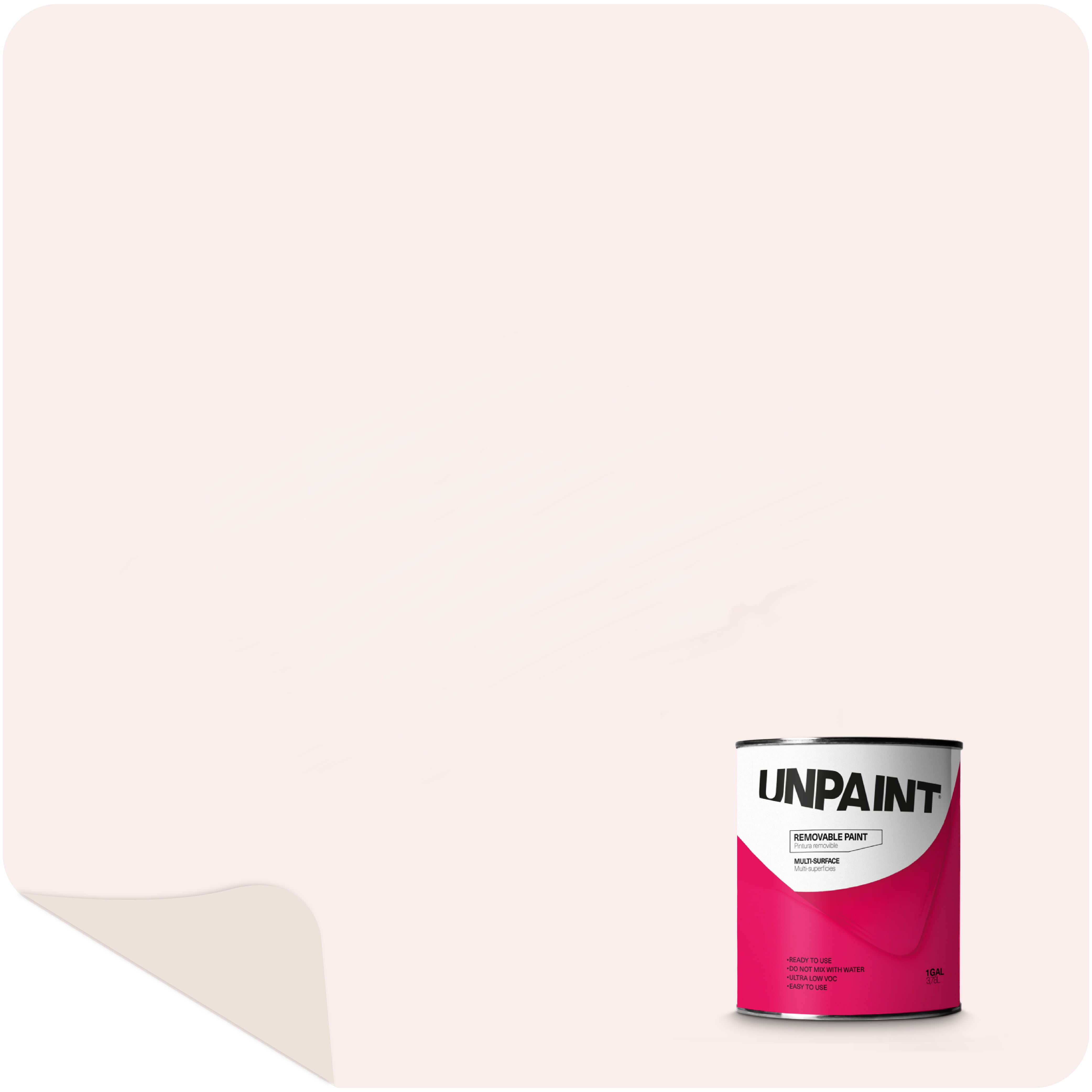 Unpaint Removable Paint Interior Matte White Flake Gleam Biodegradable ...