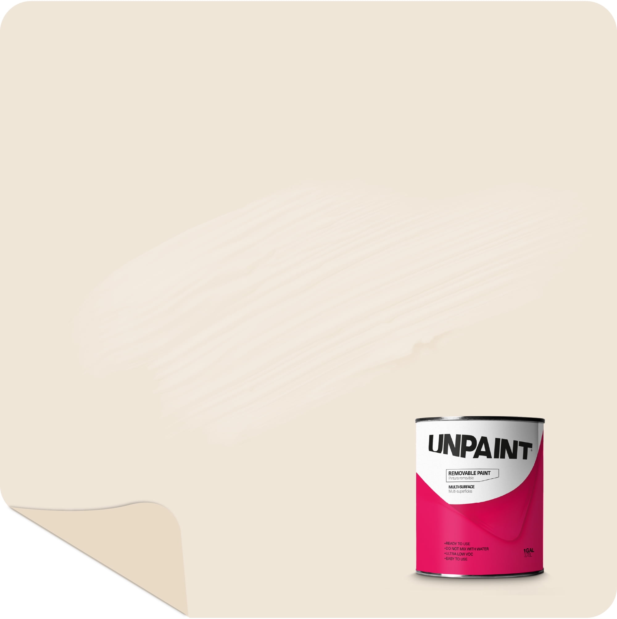Unpaint Removable Paint Interior Matte White Flake Gleam Biodegradable ...