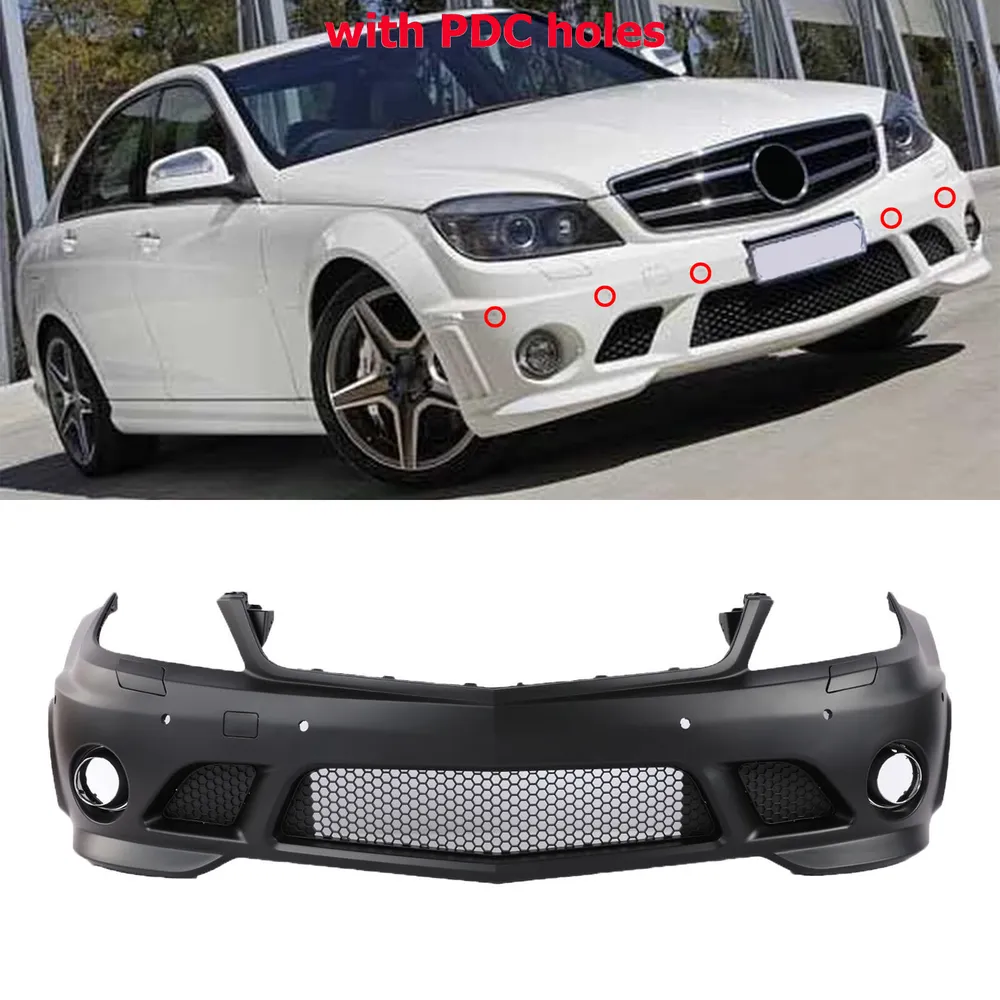 Unpainted AMG Style Front Bumper Cover W/PDC for Benz C-Class W204 C350 ...
