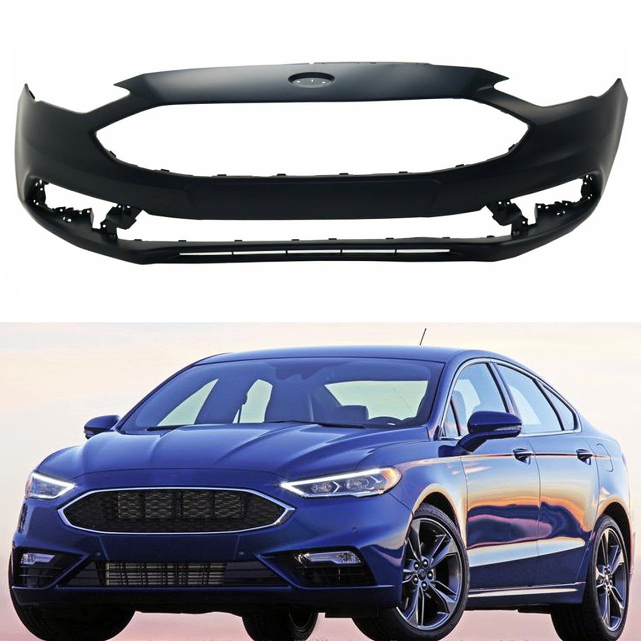 Unpainted Front Bumper Cover FO1000718 191275155684 Fit for 2017 2018 ...