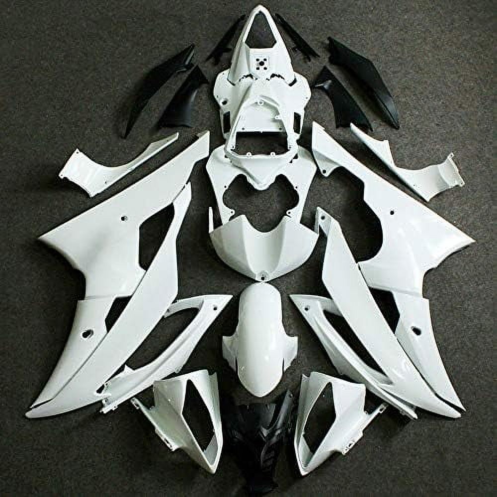 Unpainted Motorcycle Fairing kit ABS Injection Fairings for Yamaha YZF ...