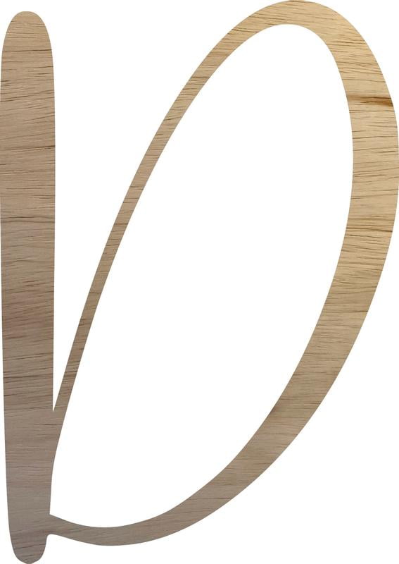 Unpainted Small Wooden Letter D, Choose Your Letter 4'' Tall Craft ...