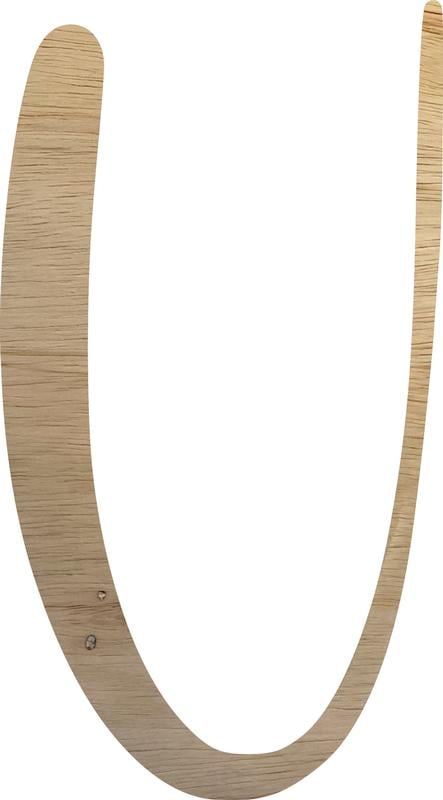 Unpainted Small Wooden Letter U, Choose Your Letter 4'' Tall Craft ...